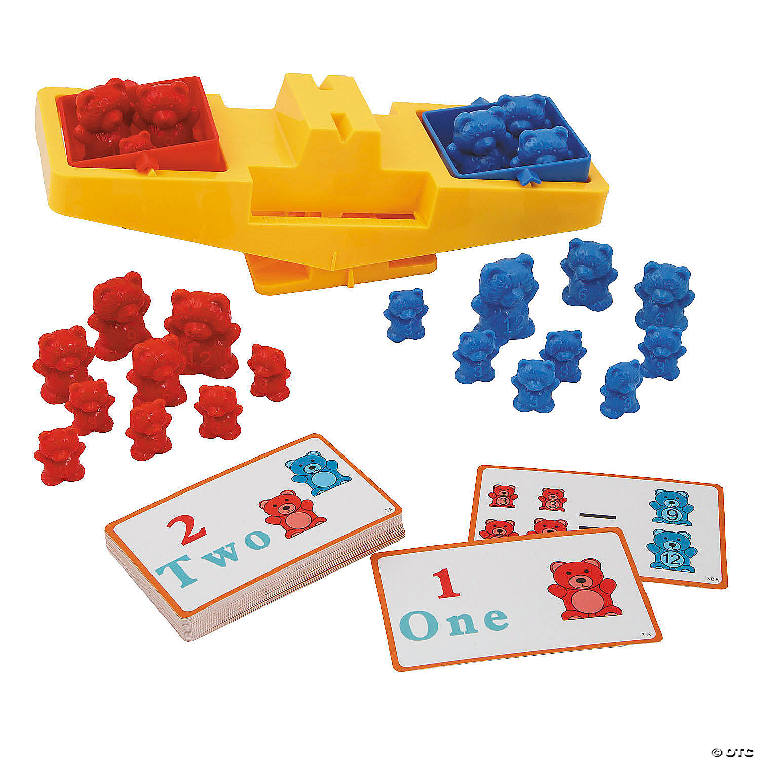 10 1/4" Balancing Scale with Plastic Bears Math Learning Set - 55 Pc ...