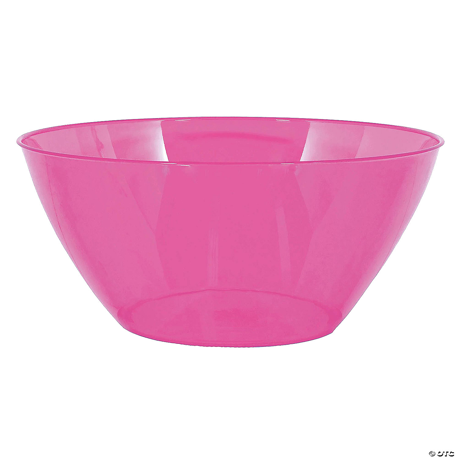 10" Bulk 18 Pc. Small Bright Pink Plastic Serving Bowls | Oriental Trading