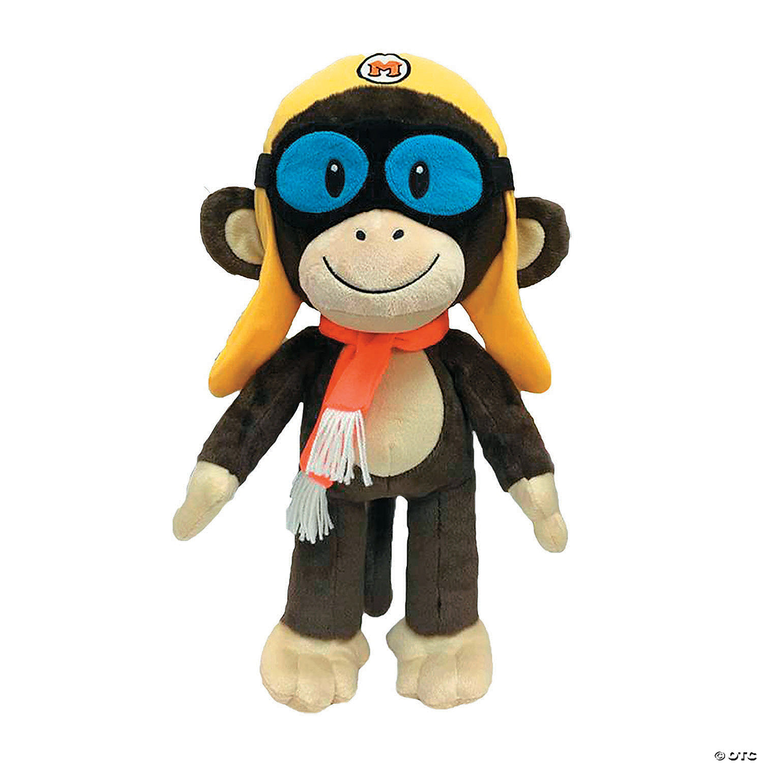 10" Cheeky the Aviator Stuffed Monkey
