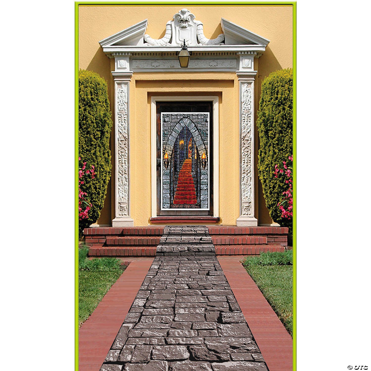 10 Ft. Gray Stone Path Plastic Aisle Runner | Morris Costumes
