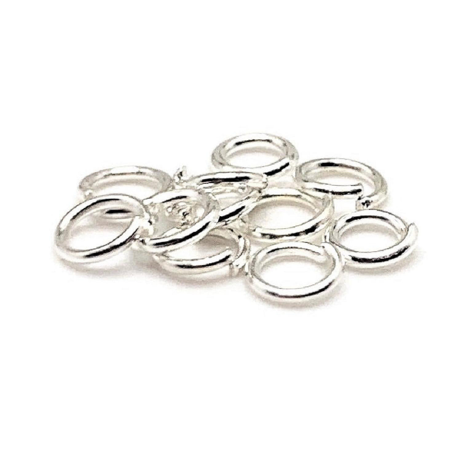 100 Pcs 4mm Silver Open Jump Rings | Oriental Trading