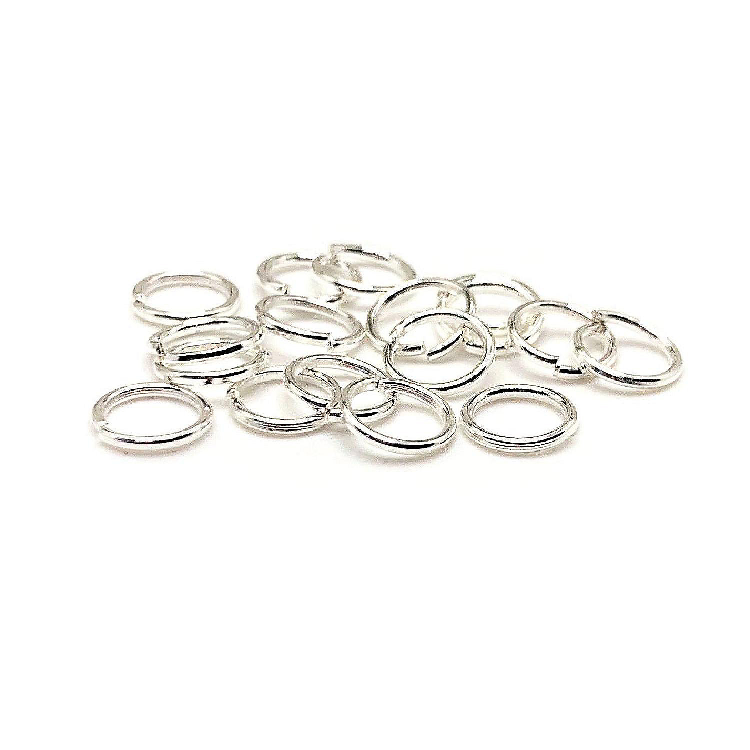 100 Pcs 6mm Silver Plated Open Jump Ring | Oriental Trading
