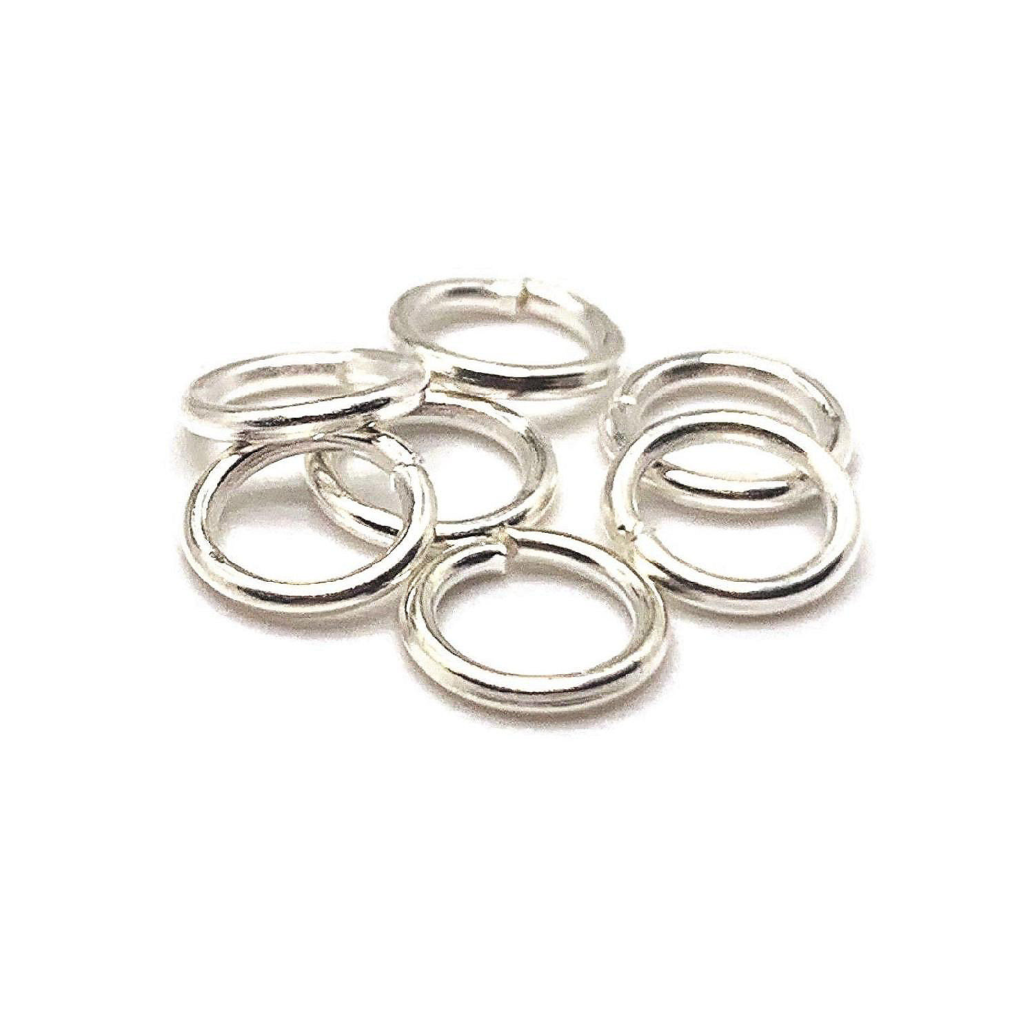 100 Pcs 7mm Silver Jump Rings | Oriental Trading