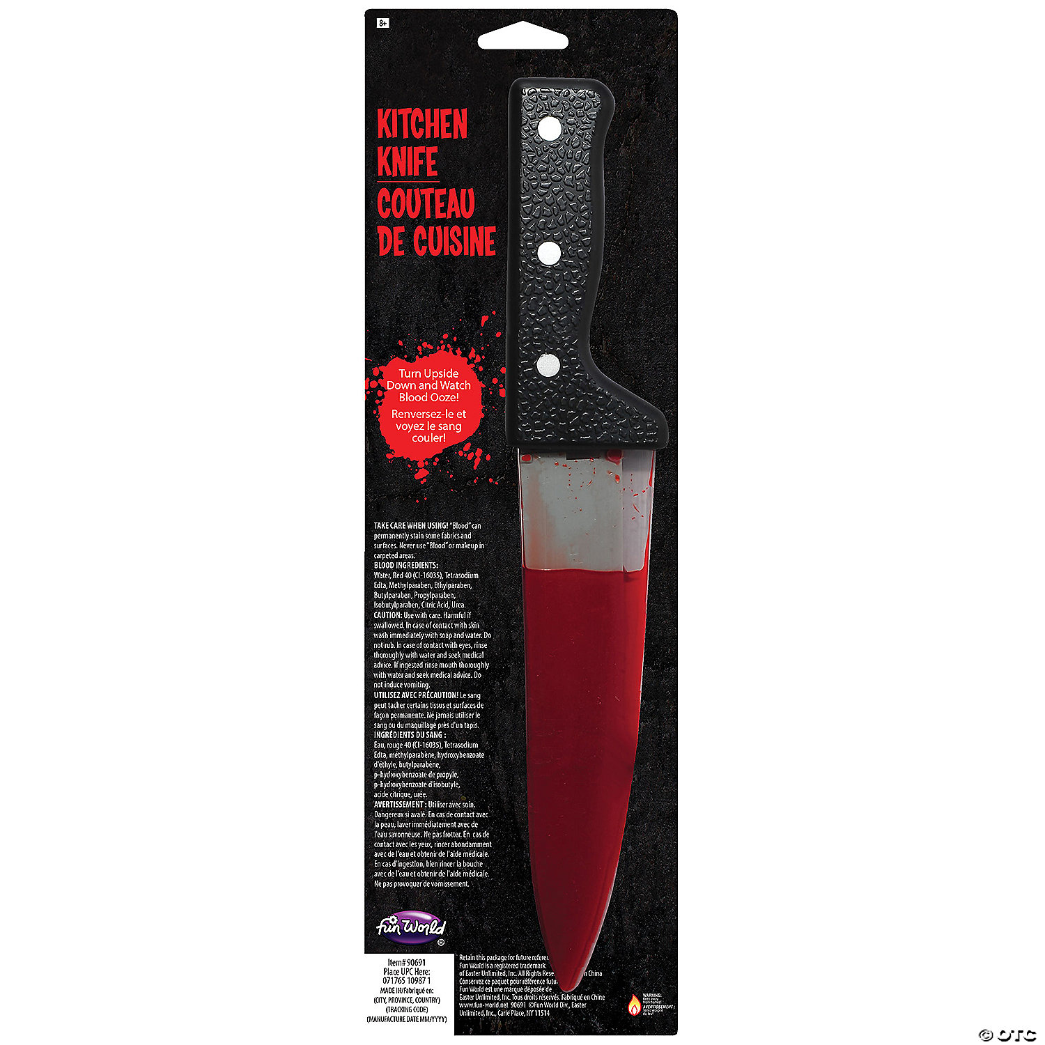 13" Bleeding Kitchen Knife | Oriental Trading