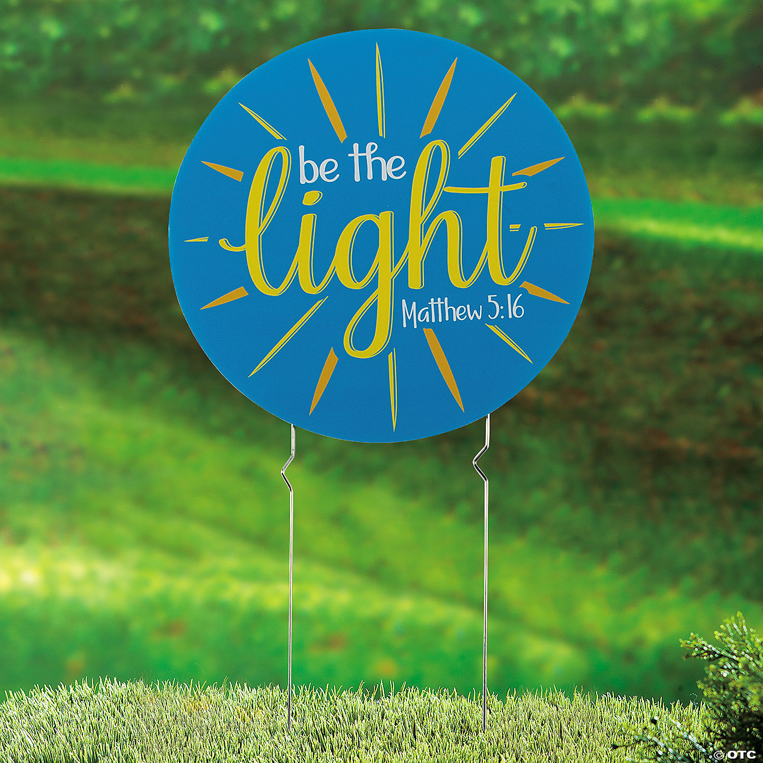 16" Be the Light Yard Sign | Oriental Trading