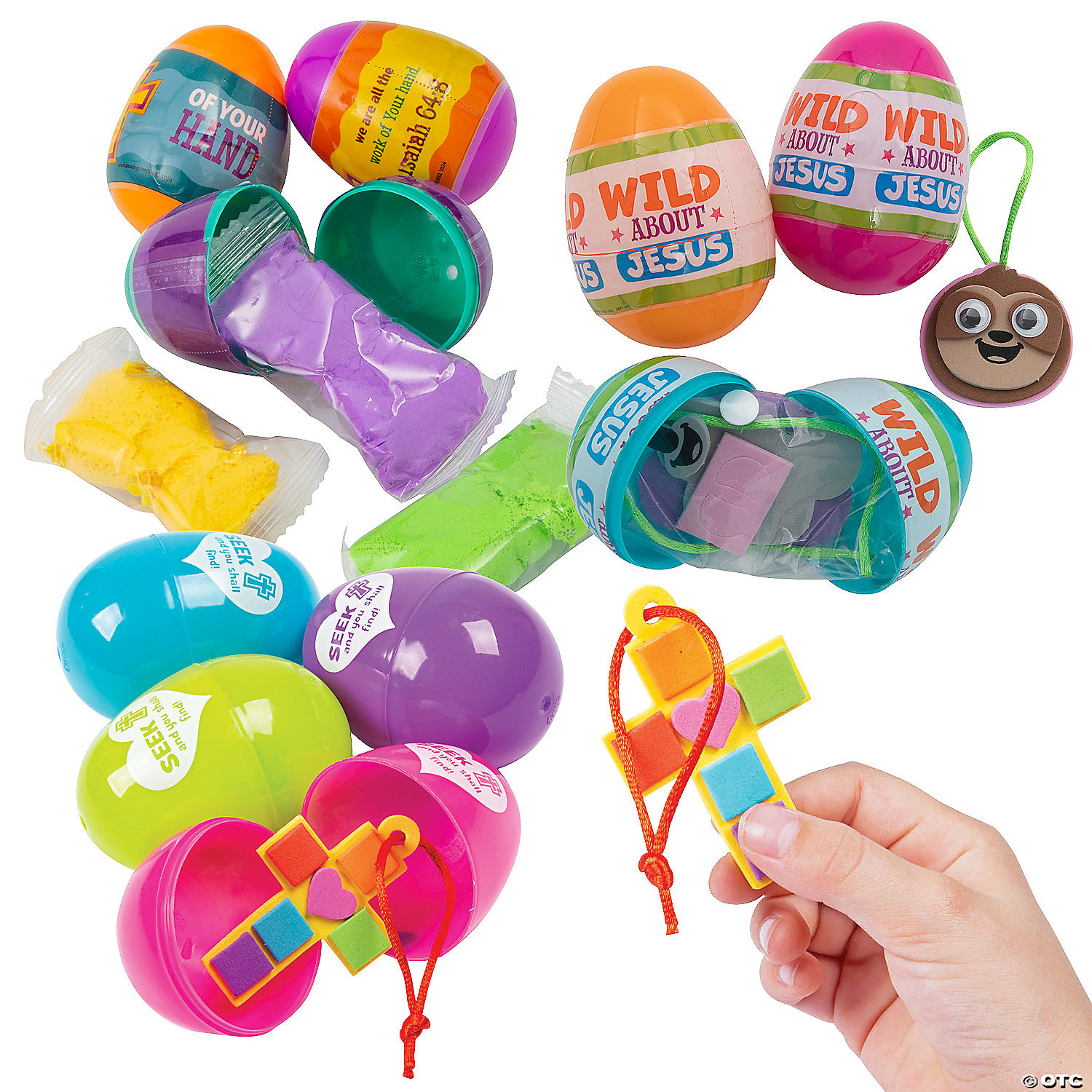 2 1/2" - 3" Bulk 48 Pc. Craft-Filled Easter Egg Assortment - Discontinued