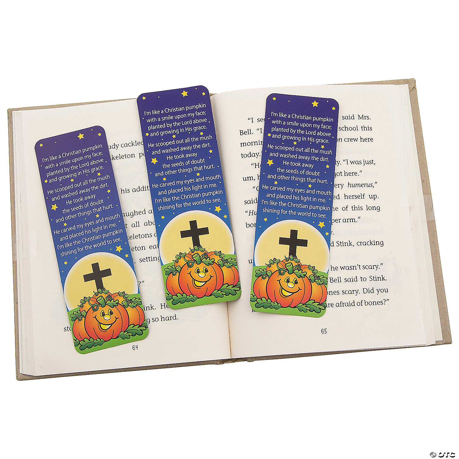 2" x 6" Bulk 48 Pcs. Religious Pumpkin Prayer Fall Bookmarks | Oriental ...