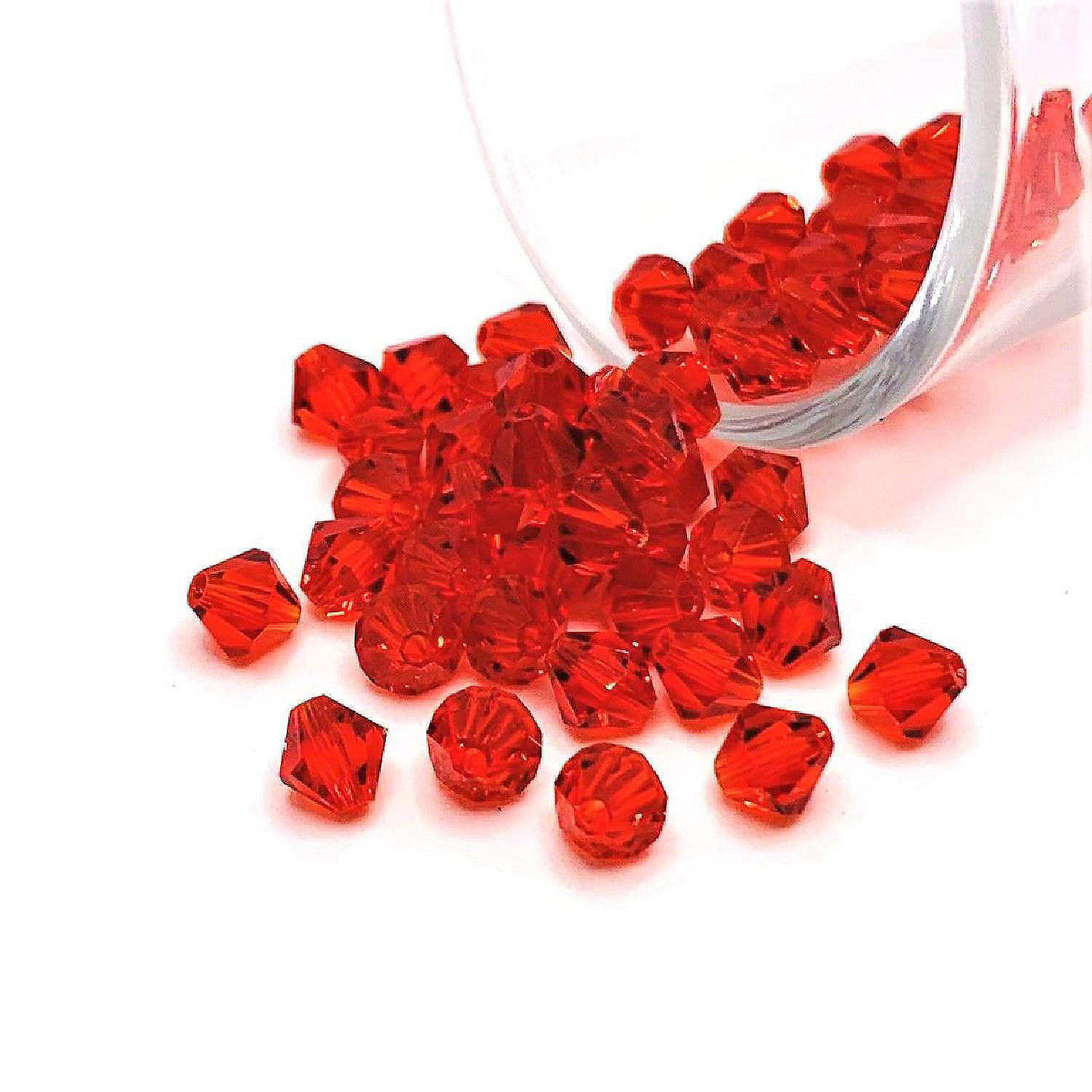20 Pcs January Red Birthstone Beads | Oriental Trading