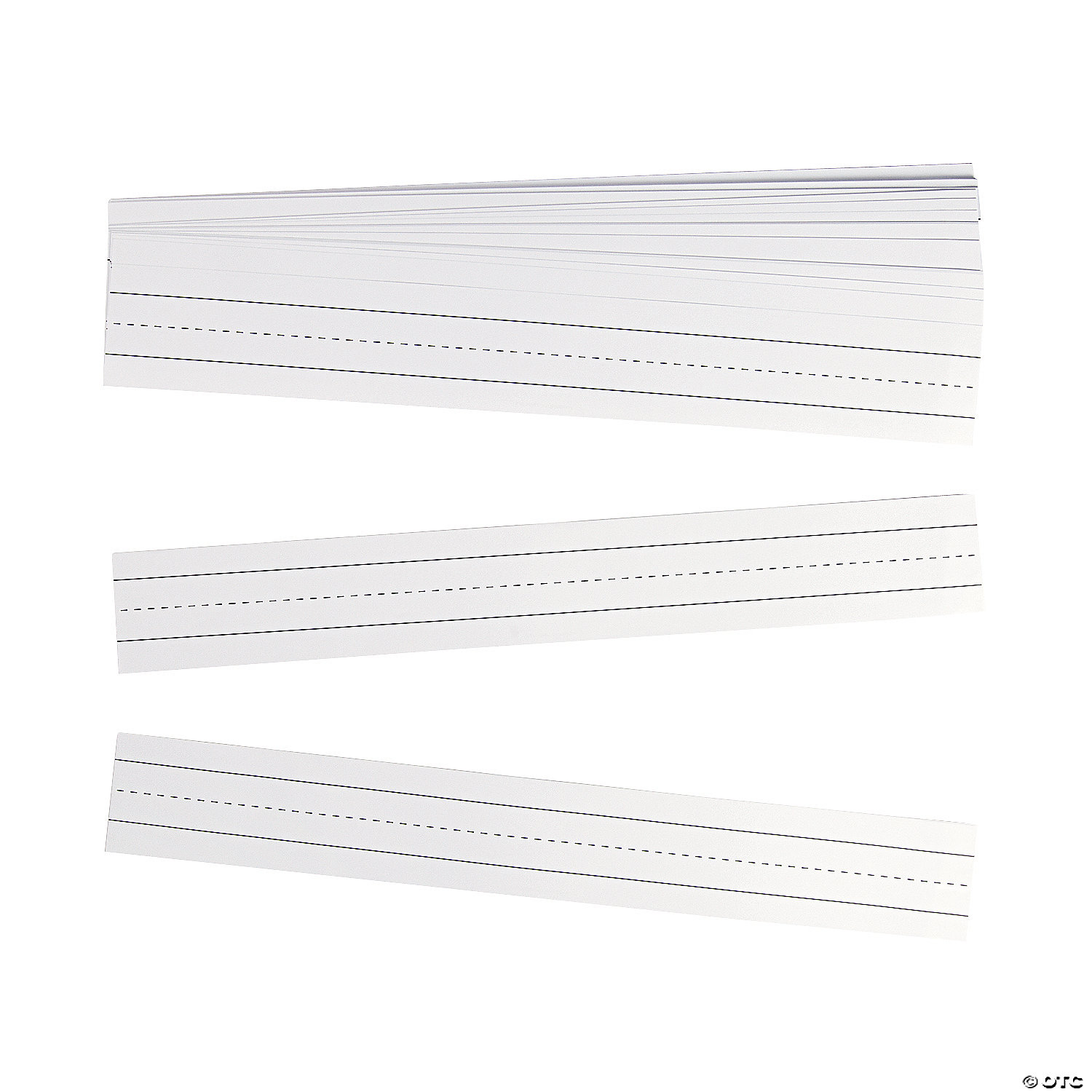 21 1/2" x 3" White Wide-Rule Sentence Writing Strips - 100 Pc ...