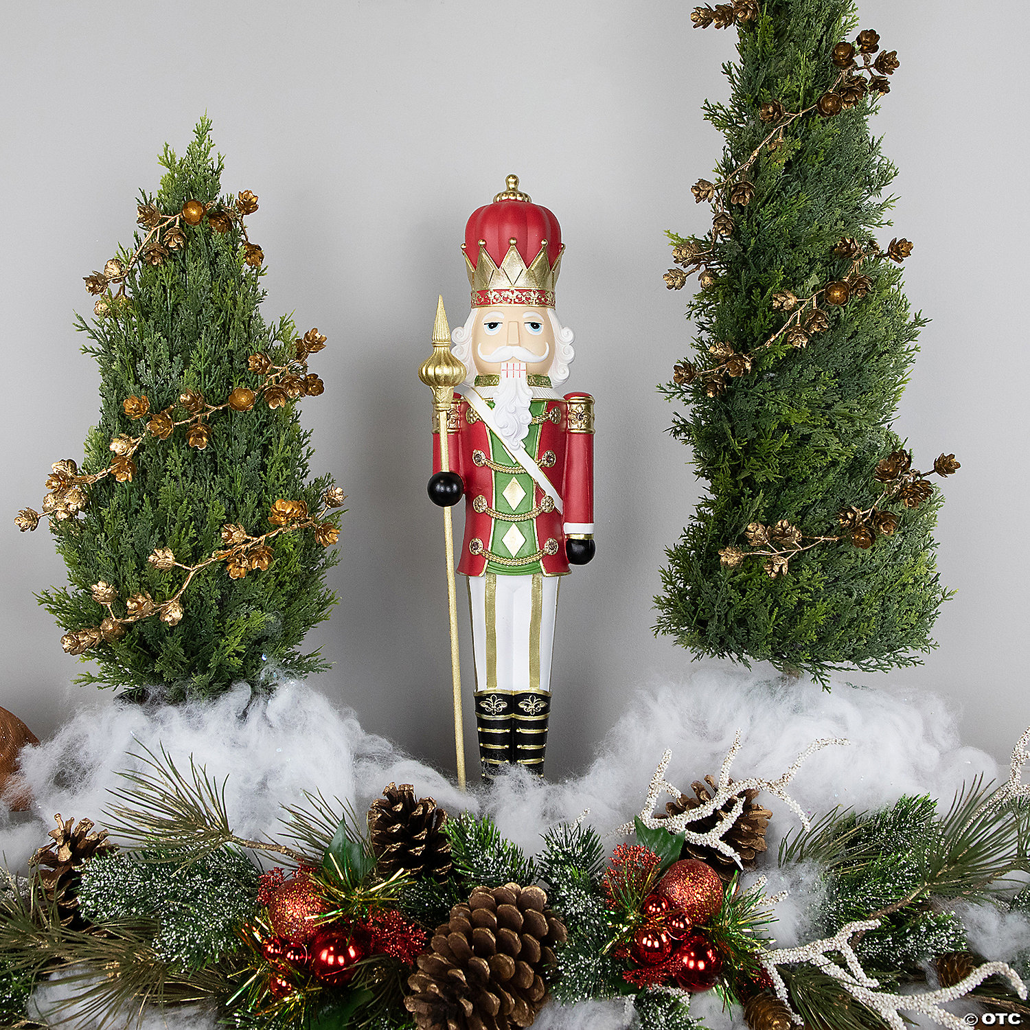22" Red and Gold Christmas Nutcracker with Scepter | Oriental Trading