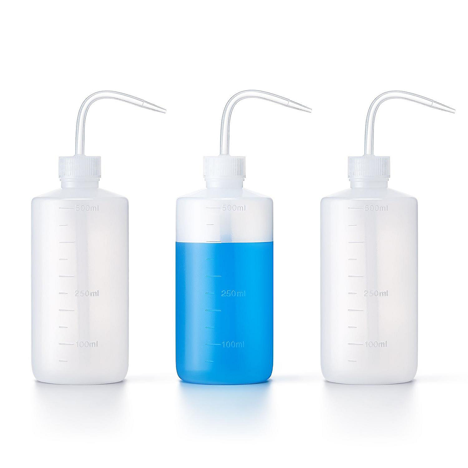3 Pack Plastic Squeeze Bottles, Squirt Containers for Lab (16 oz ...