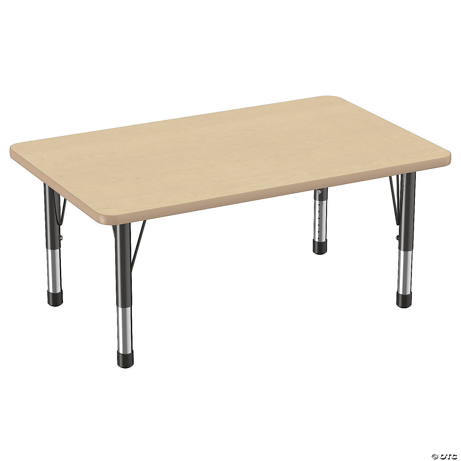 30" x 48" Rectangle T-Mold Activity Table with Adjustable Chunky Legs ...