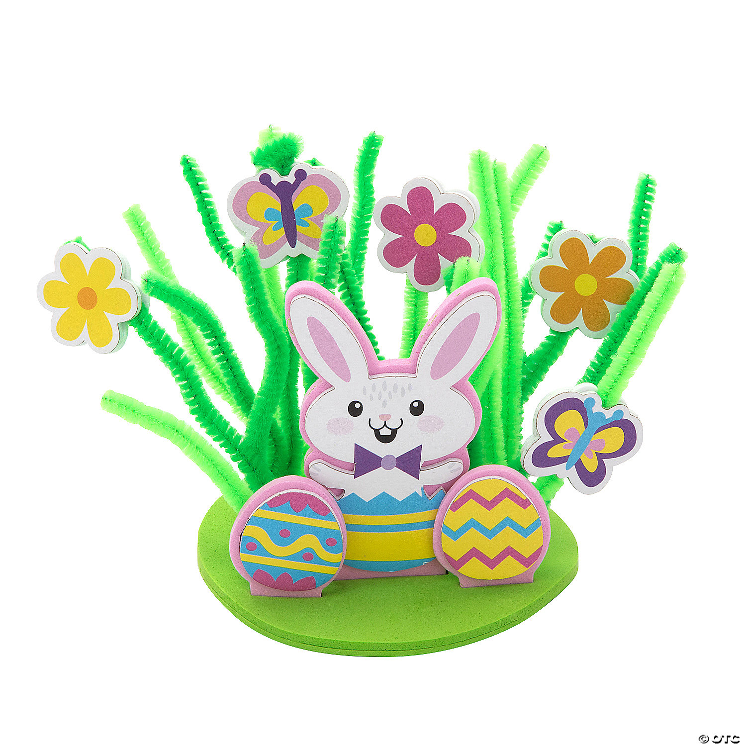 3D Easter Bunny in Garden Chenille Stem Craft Kit