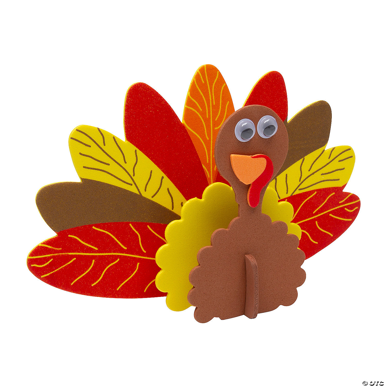 3D Standing Turkey Foam Craft Kit