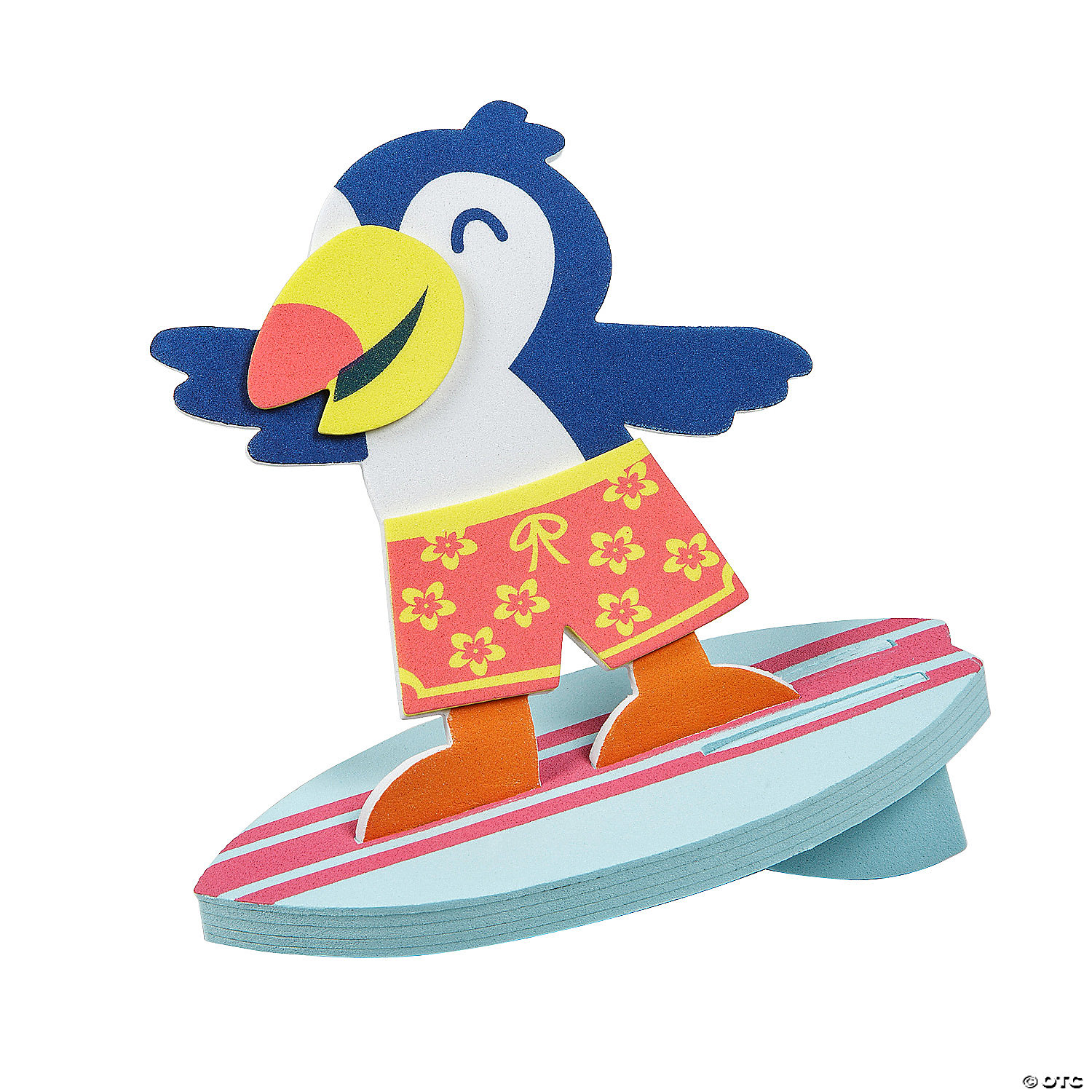 3D Surfing Toucan Floating Foam Craft Kit | Fun Express