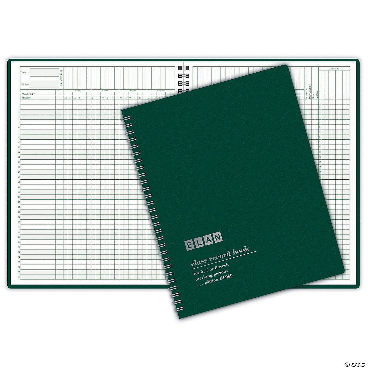 (4 Ea) Class Record Book 6-8 Weeks | Oriental Trading