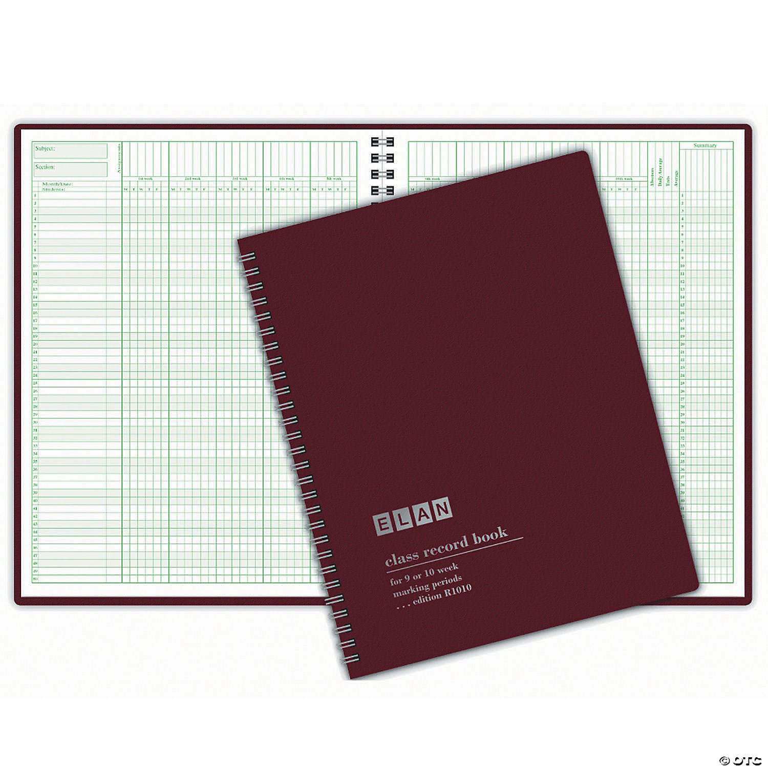 (4 Ea) Class Record Book 9-10 Weeks, 50 Student Names | Oriental Trading