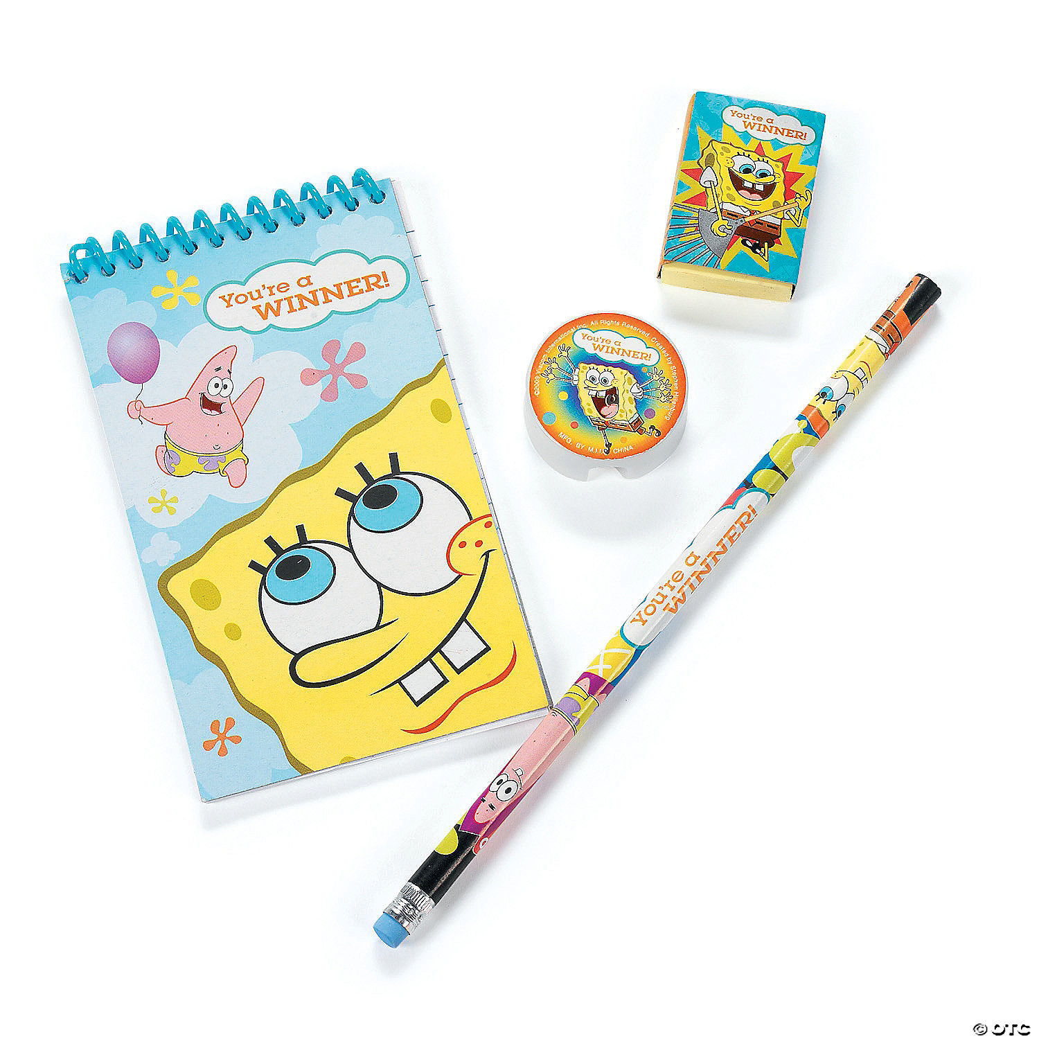 4-Pack Nickelodeon™ SpongeBob Squarepants™ Study Kit | Fun Express