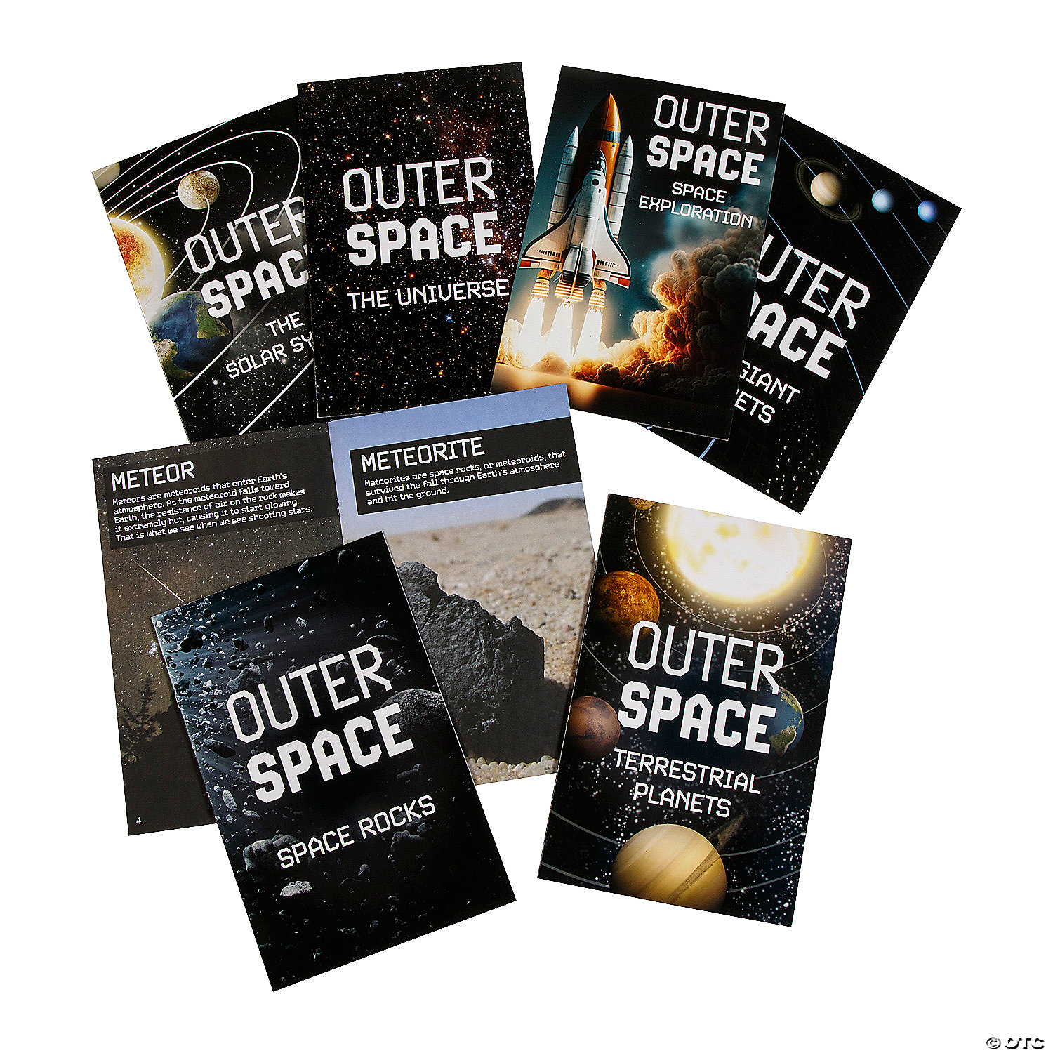 5 1/2" x 8 1/2" Outer Space Educational Paper Readers - 6 Pc ...