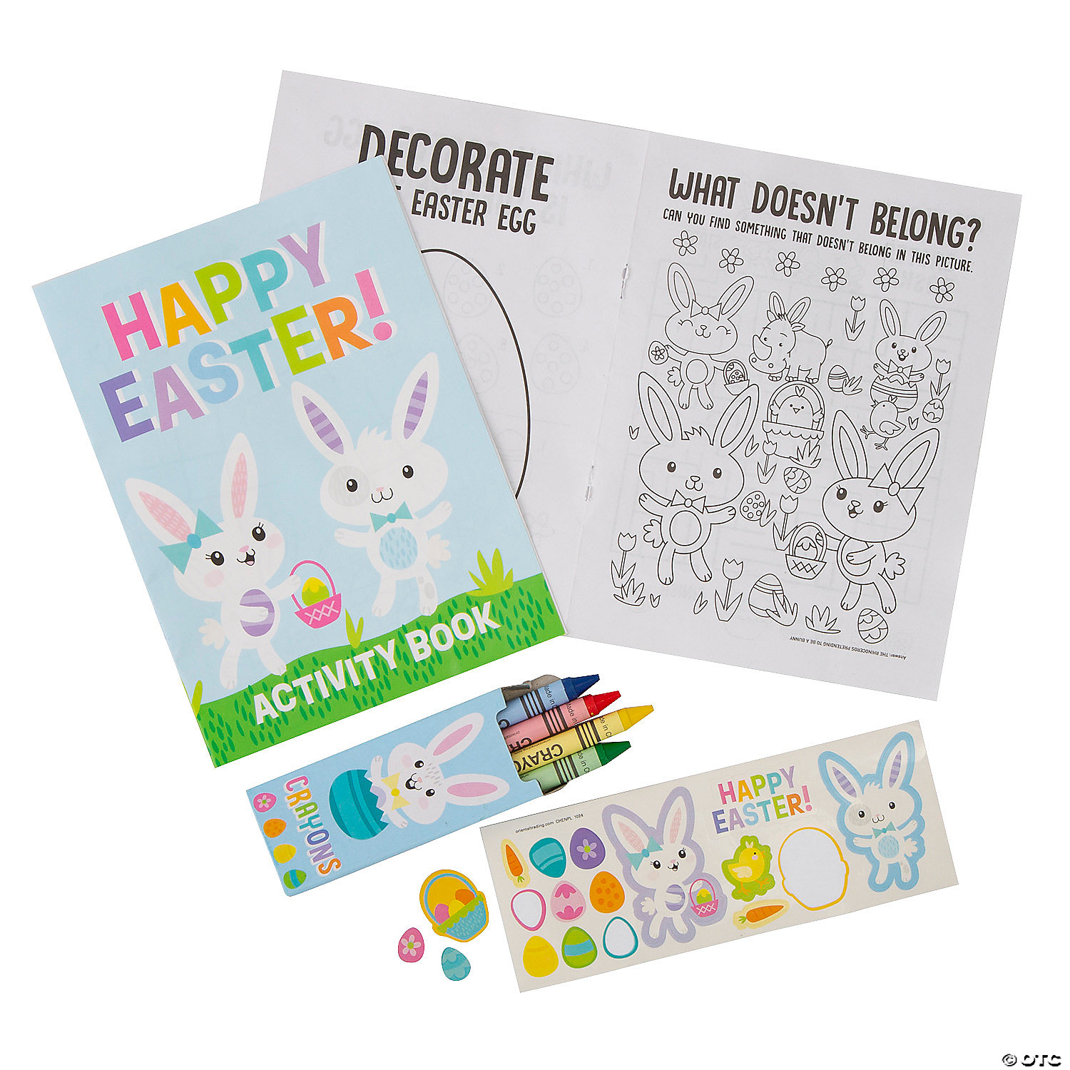 5" x 7" Easter Coloring & Activity Books with Crayons | Fun Express