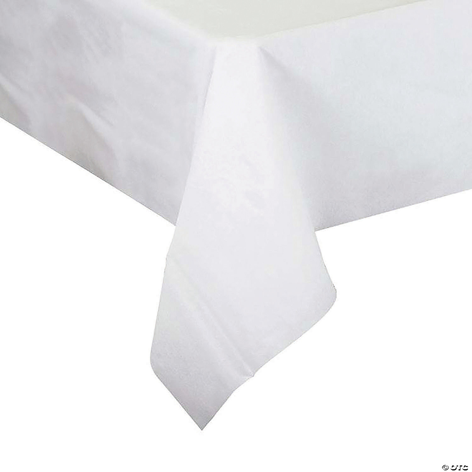 50" x 108" White Rectangular Linen-Like Tablecloths (12 Tablecloth ...