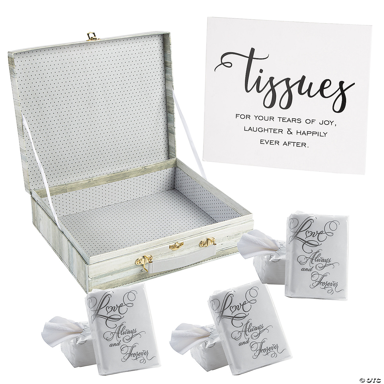 52 Pc. Wedding Tissues Kit for 50 Guests