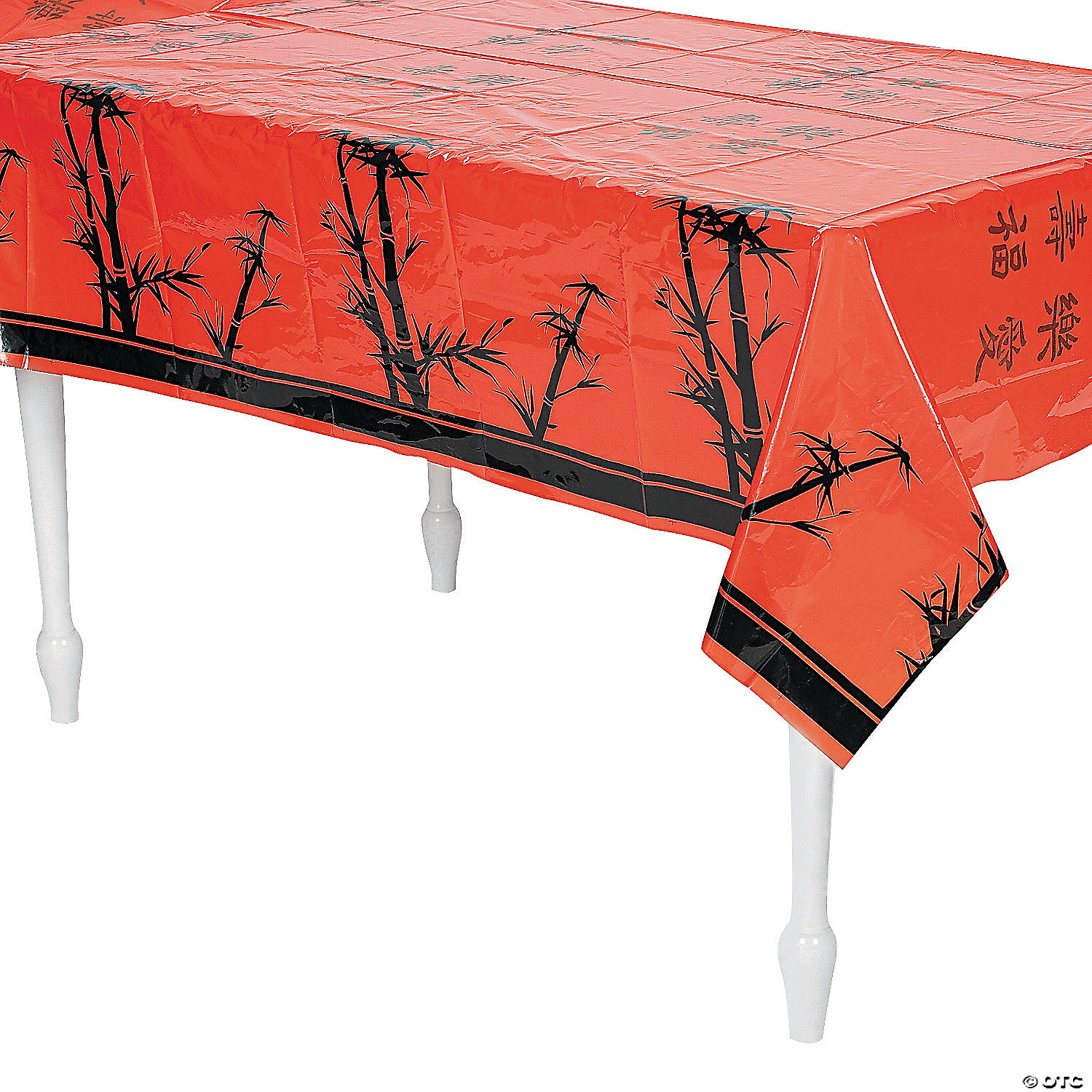 54" x 108" Chinese New Year Plastic Tablecloth | Oriental Trading
