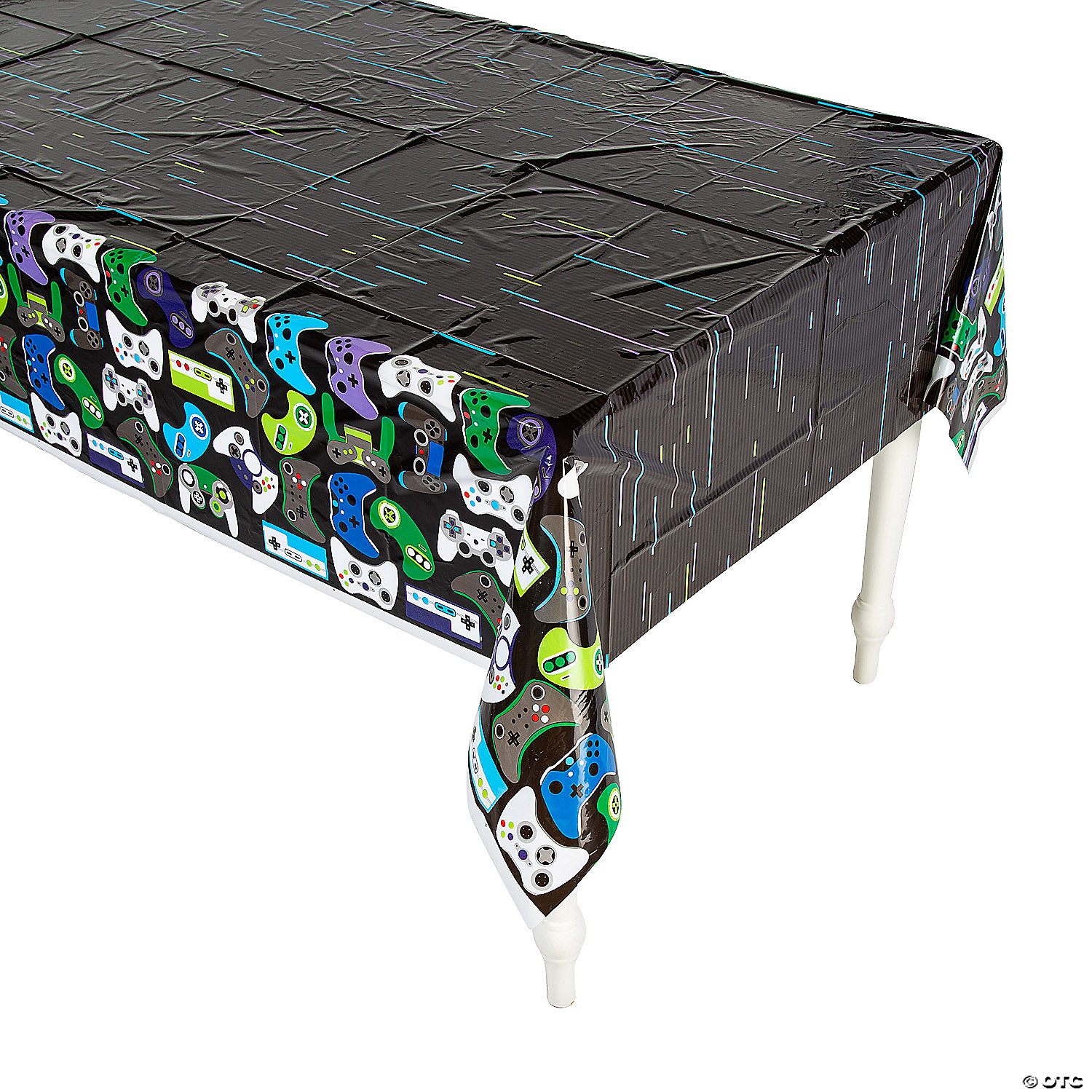 54" x 108" Gamer Plastic Tablecloth | Oriental Trading