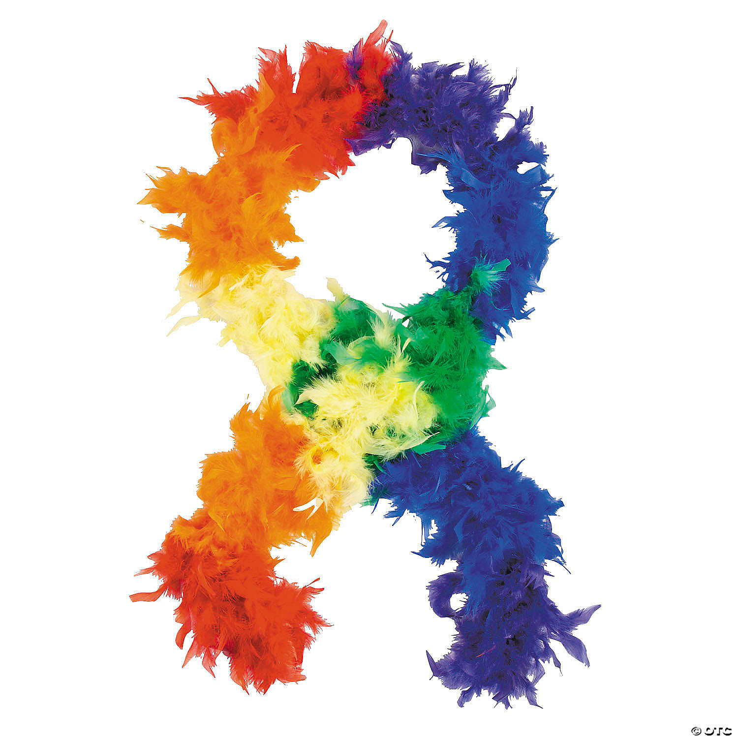 6 Ft. 40-Gram Traditional Rainbow Section Feather Boa | Oriental Trading