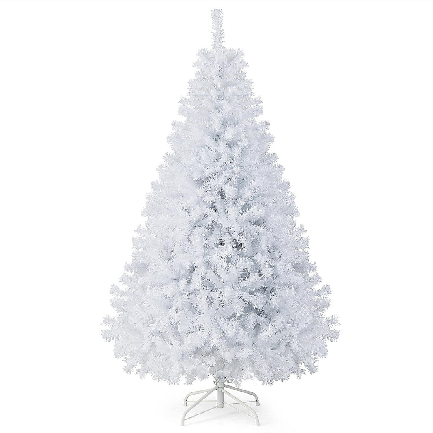 6ft/ 7.5ft/ 9ft White Christmas Tree Classic Pine Tree (White) 6ft