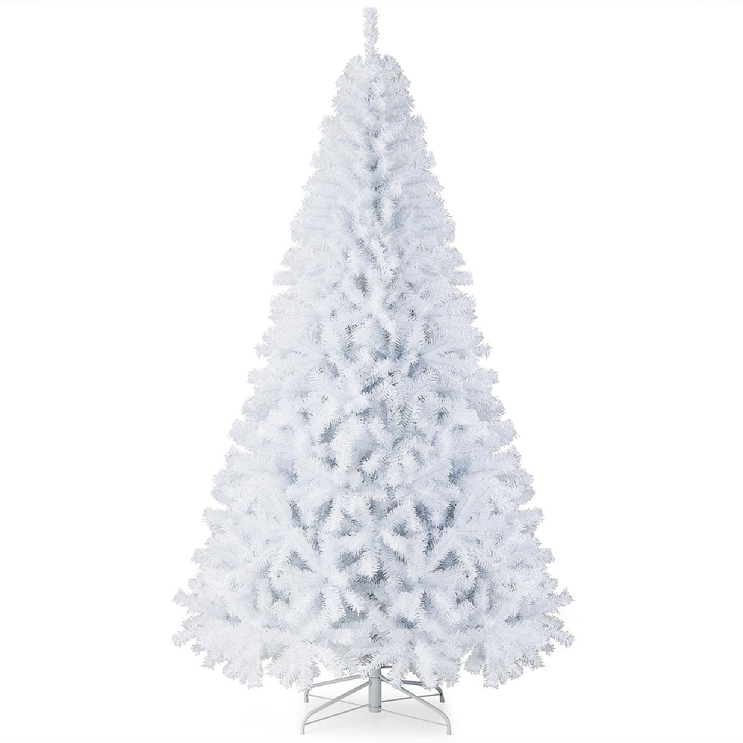 6ft/ 7.5ft/ 9ft White Christmas Tree Classic Pine Tree (White) 7.5ft