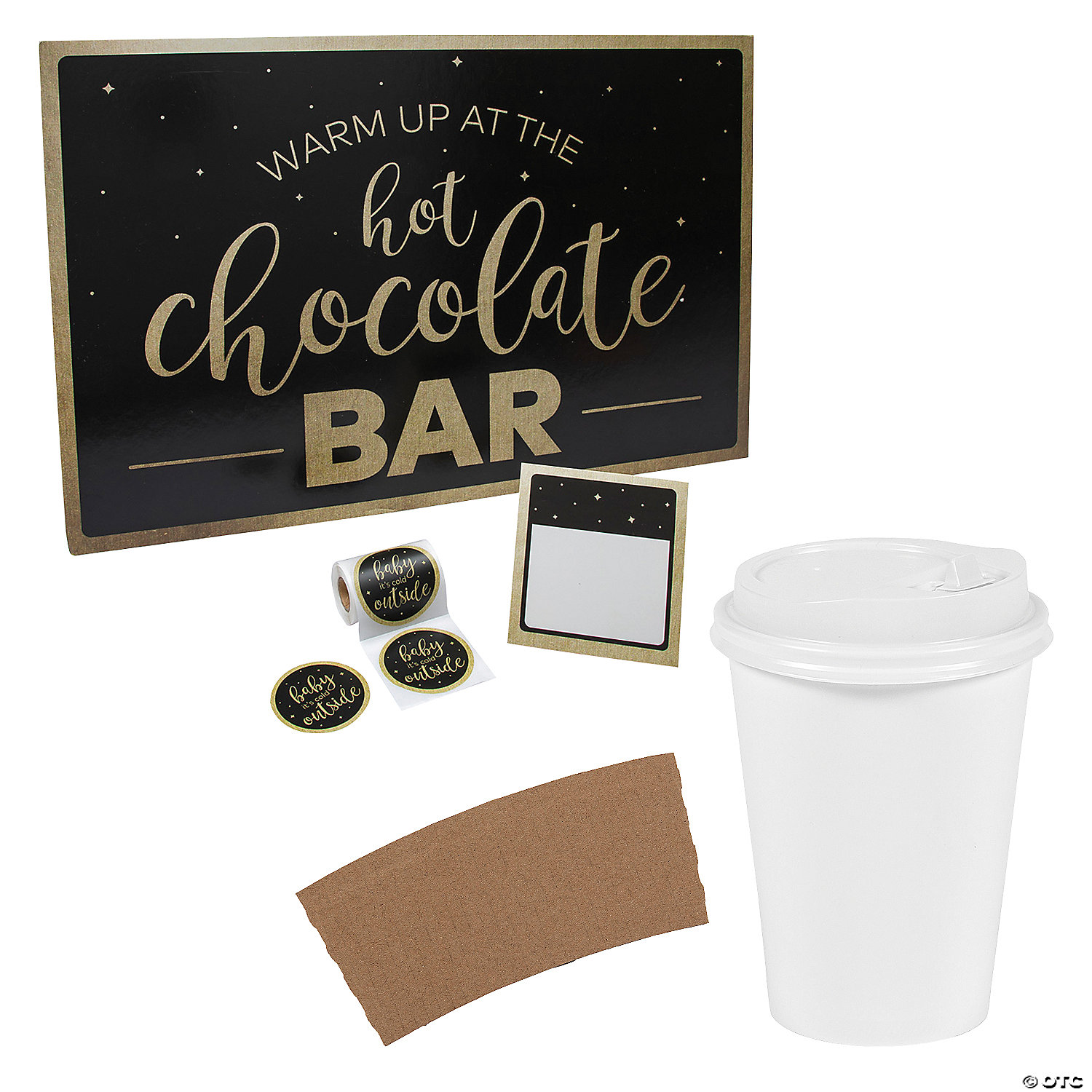 73 Pc. Hot Chocolate Bar Kit for 24 Guests