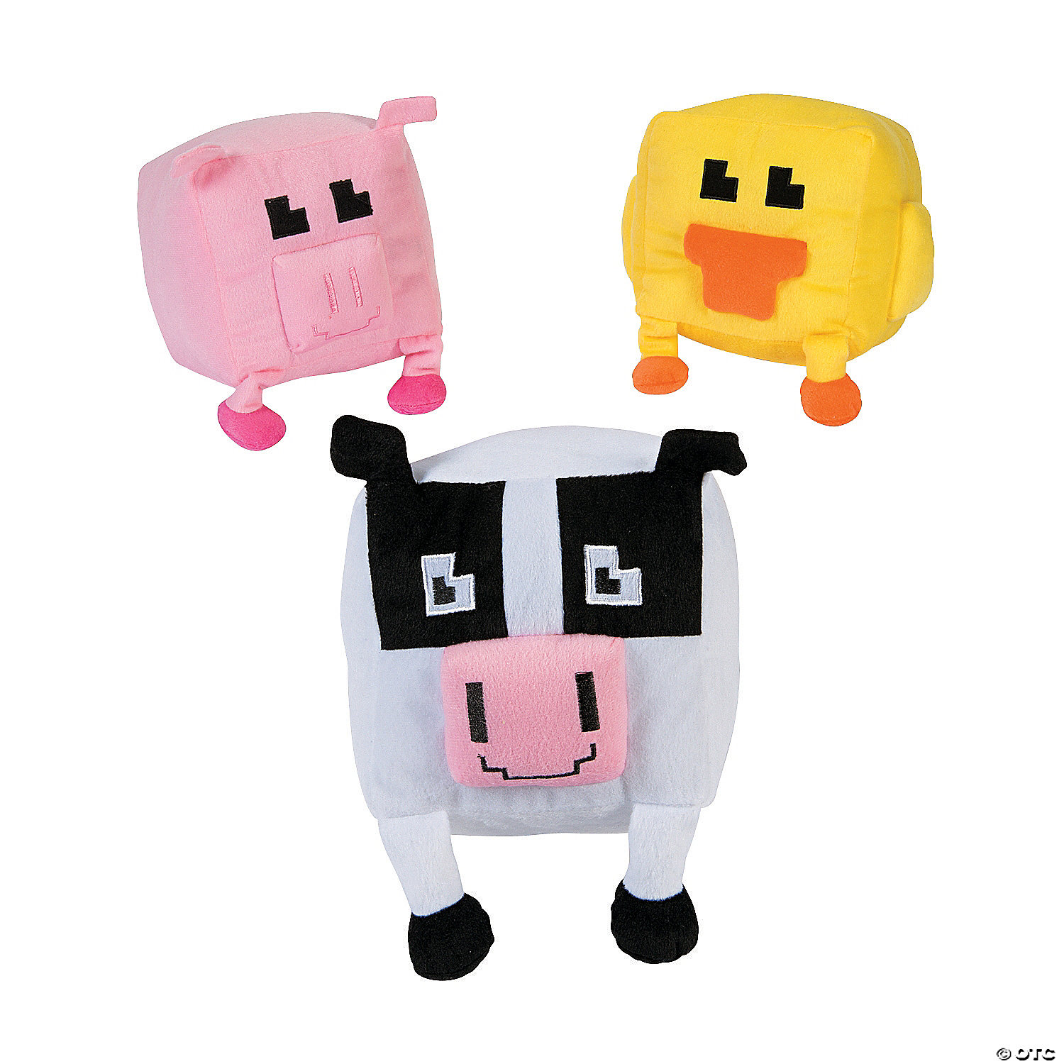 8" Pixel Stuffed Animals | Fun Express