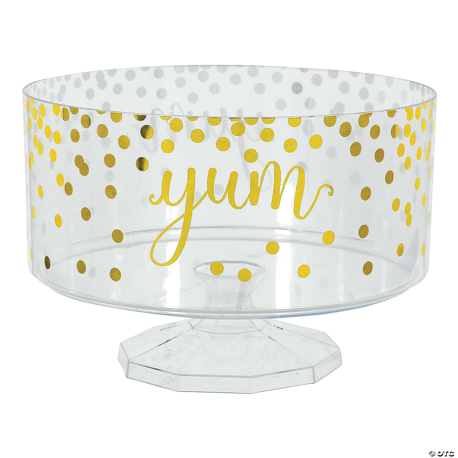 80 oz. Bulk 6 Pc. Goldtone Trifle Plastic Container | Oriental Trading