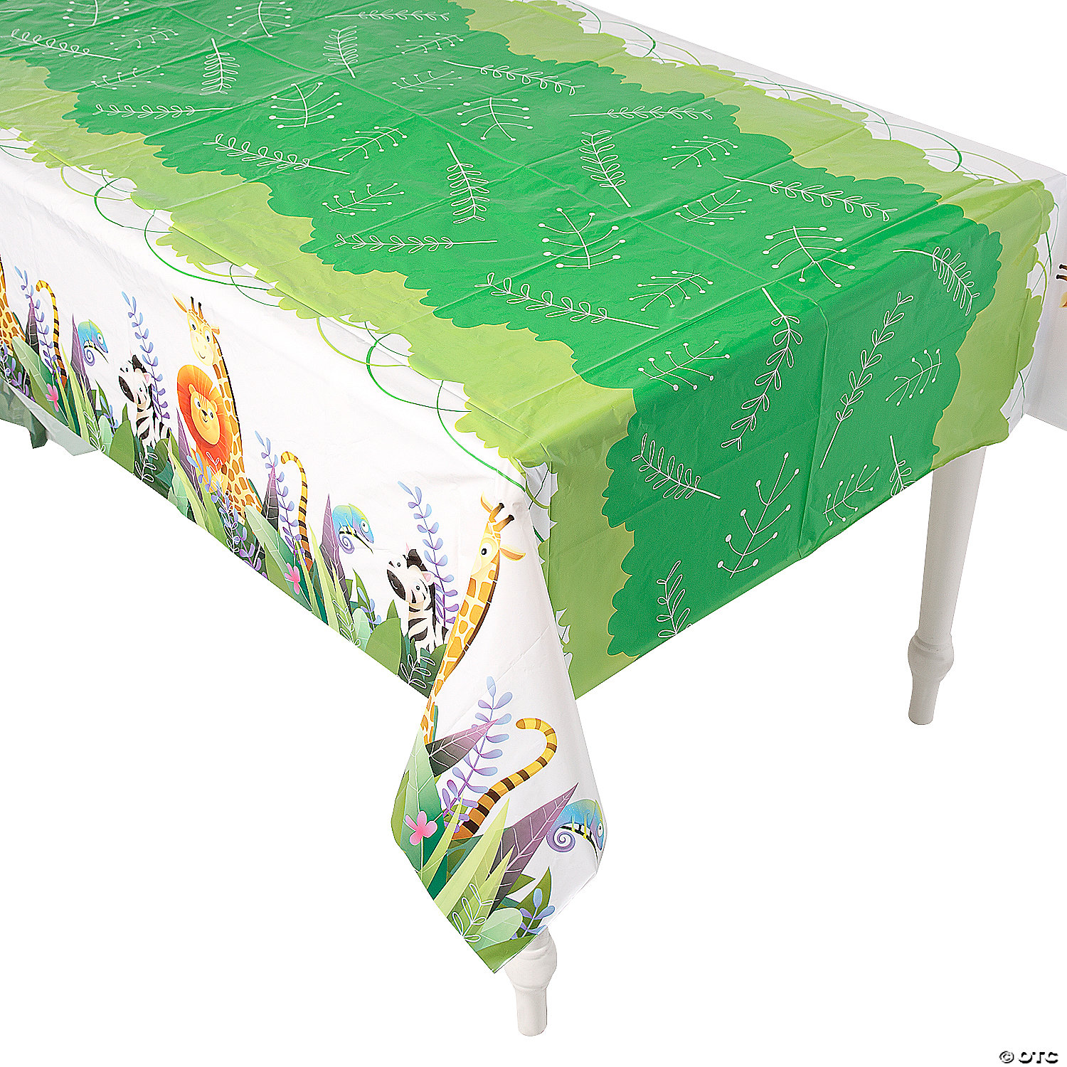 9 ft. Zoo Animals Party Disposable Rectangle Plastic Tablecloth