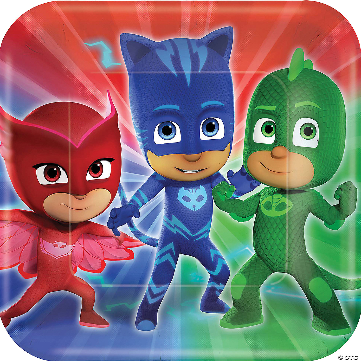 9" PJ Masks Square Dinner Plates - Discontinued