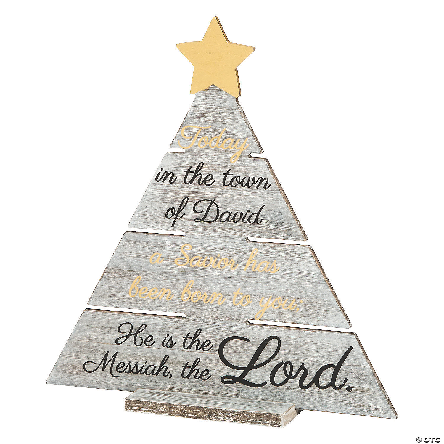 A Savior Has Been Born Tabletop Sign | Fun Express