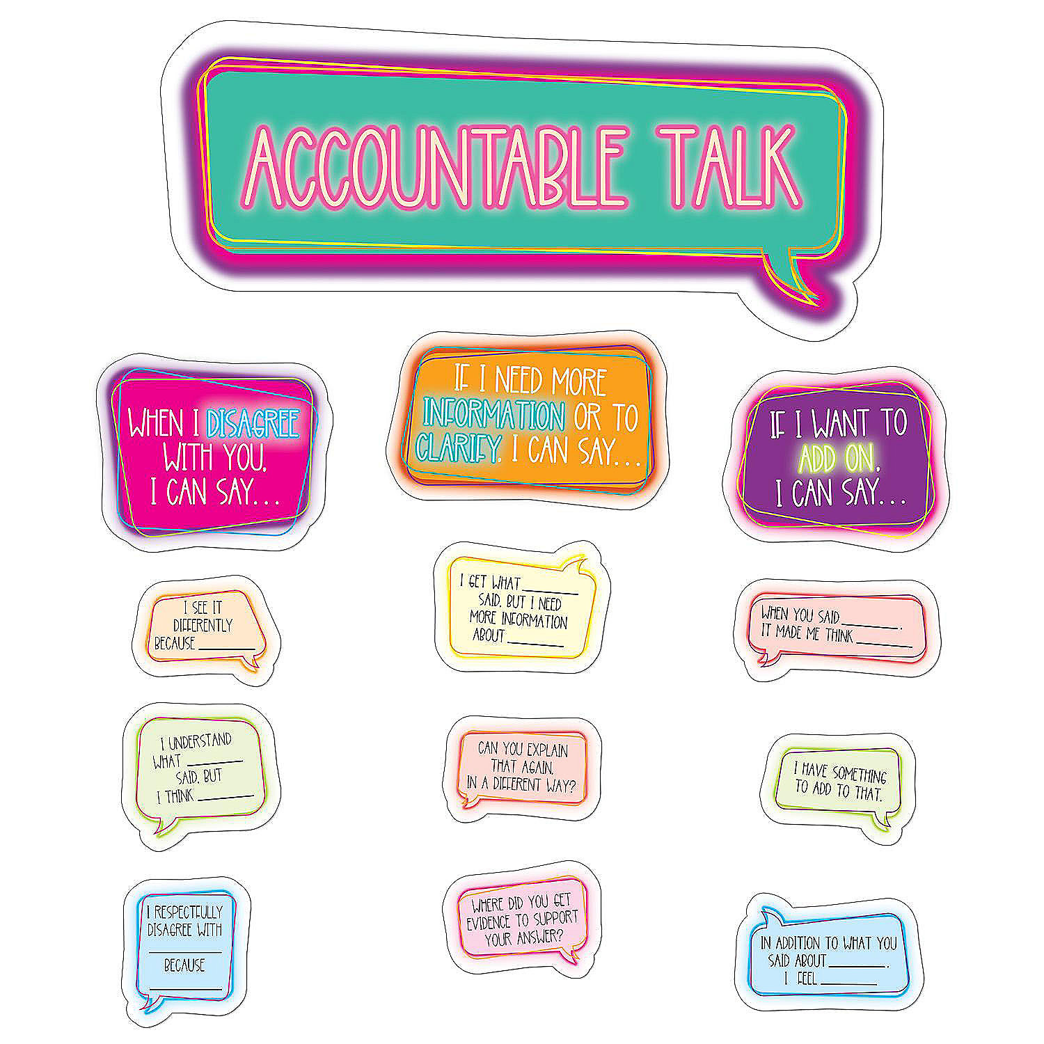 Accountable Talk Bulletin Board Set | Oriental Trading