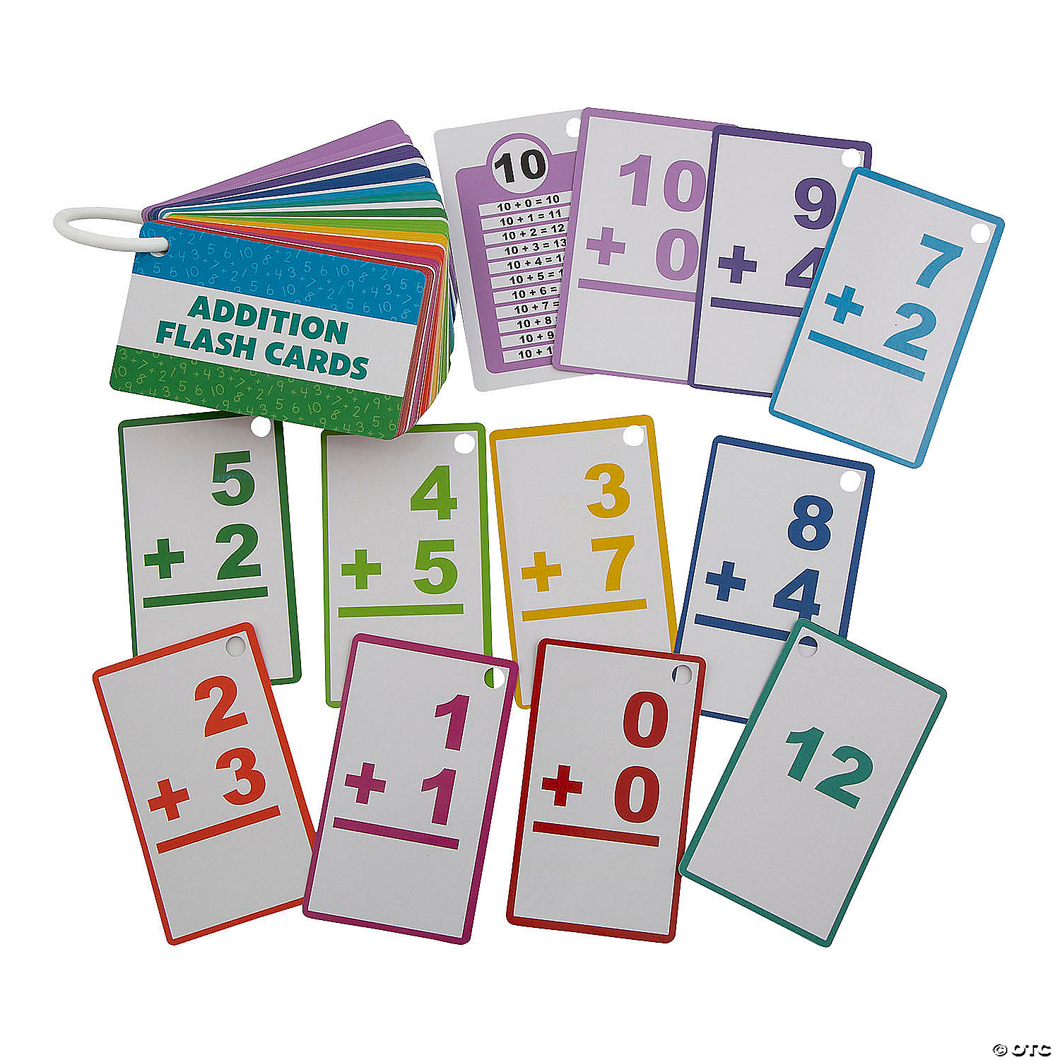 Addition Flash Cards on a Ring | Fun Express
