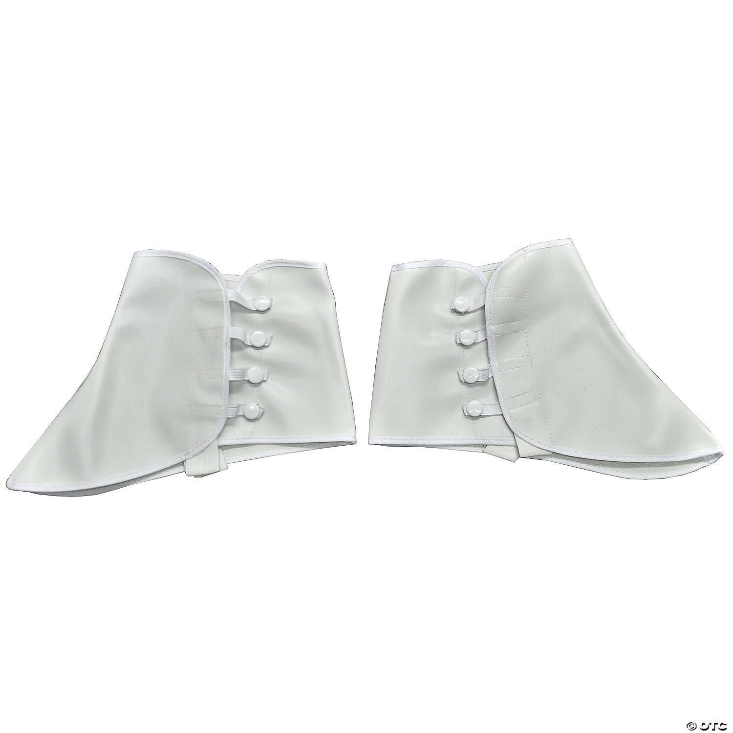 Adults 5" White Vinyl Spats - Large/Extra Large | Morris Costumes
