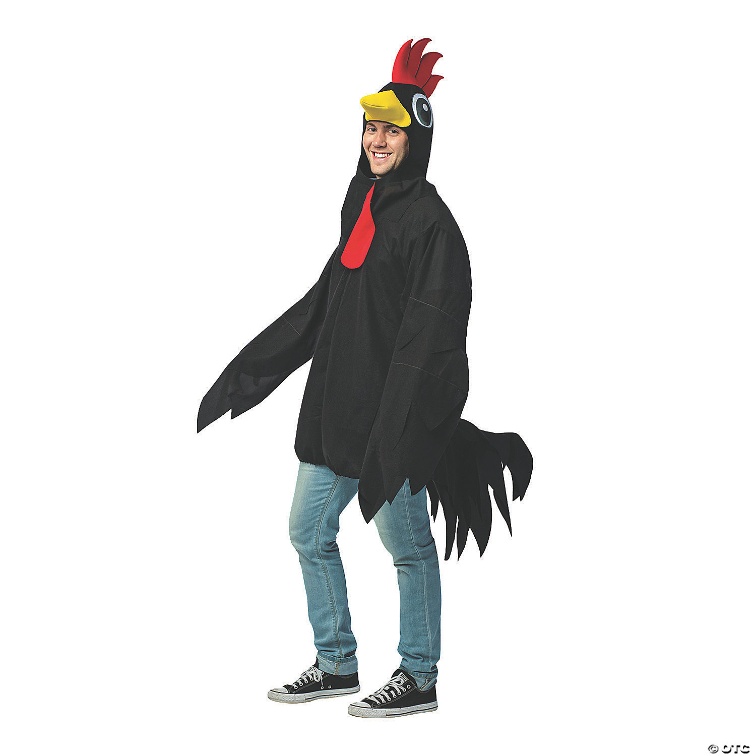 Adult's Black Rooster Costume