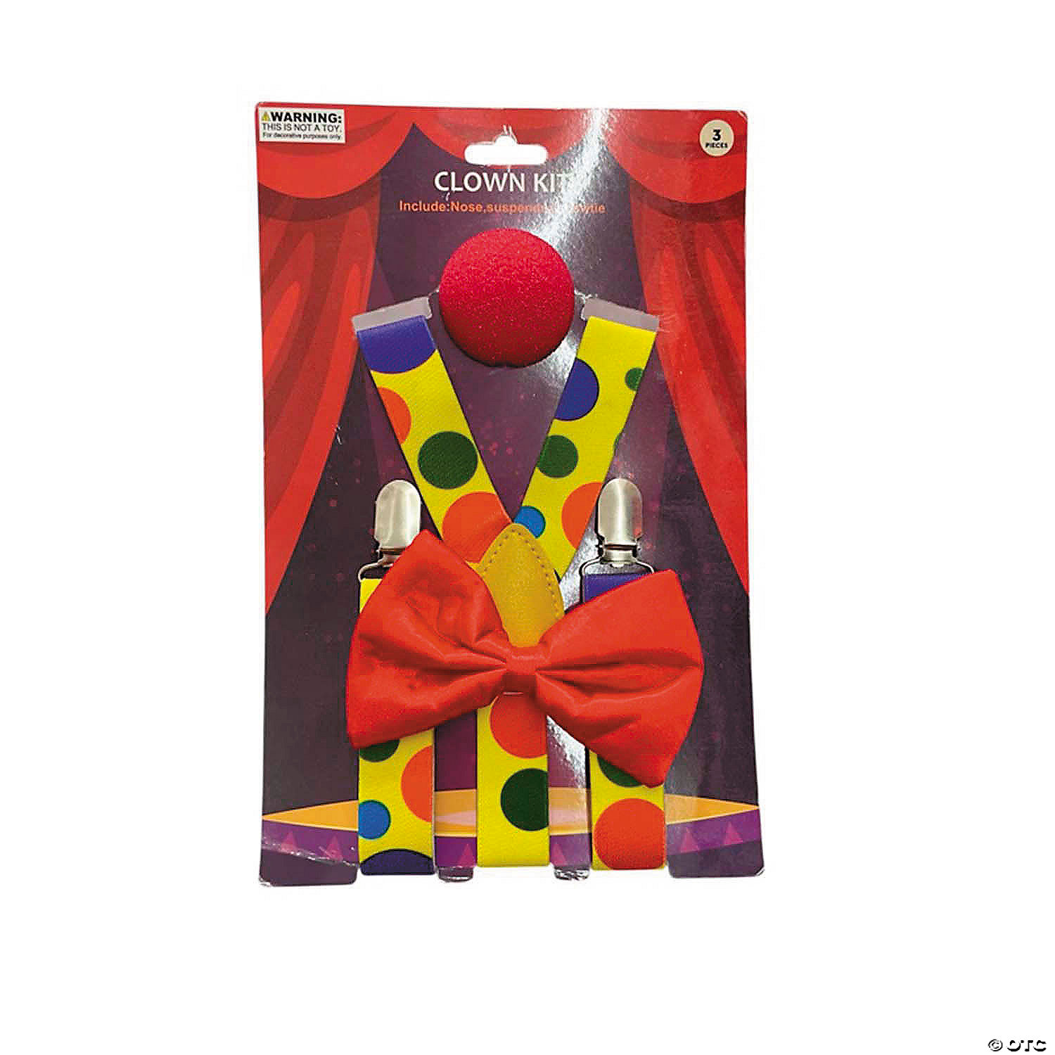 Adults Clown Costume Accessory Kit - 3 Pc. | Oriental Trading