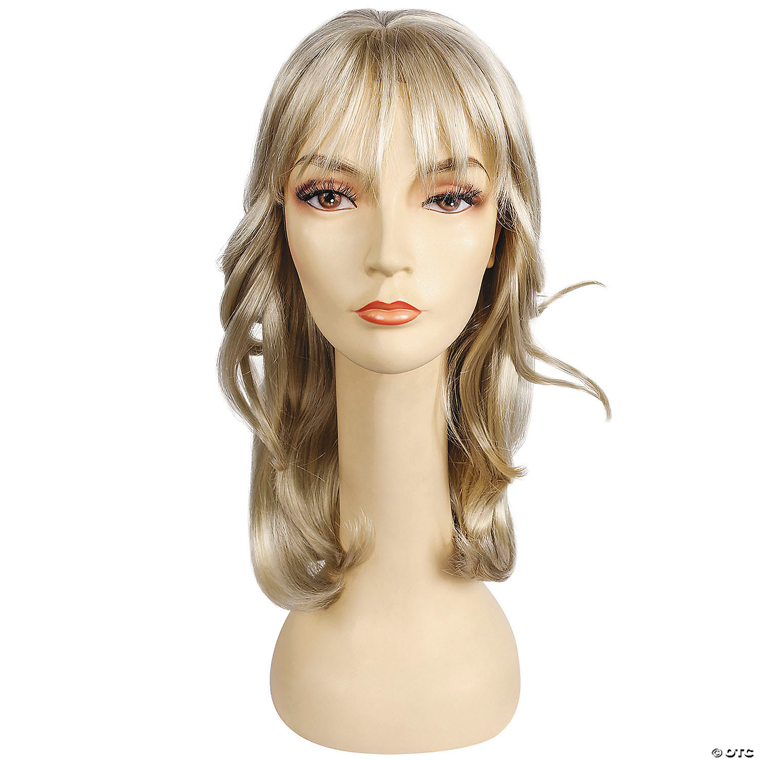 Adults Farrah Long-Haired Feathered with Bangs Wig | Oriental Trading