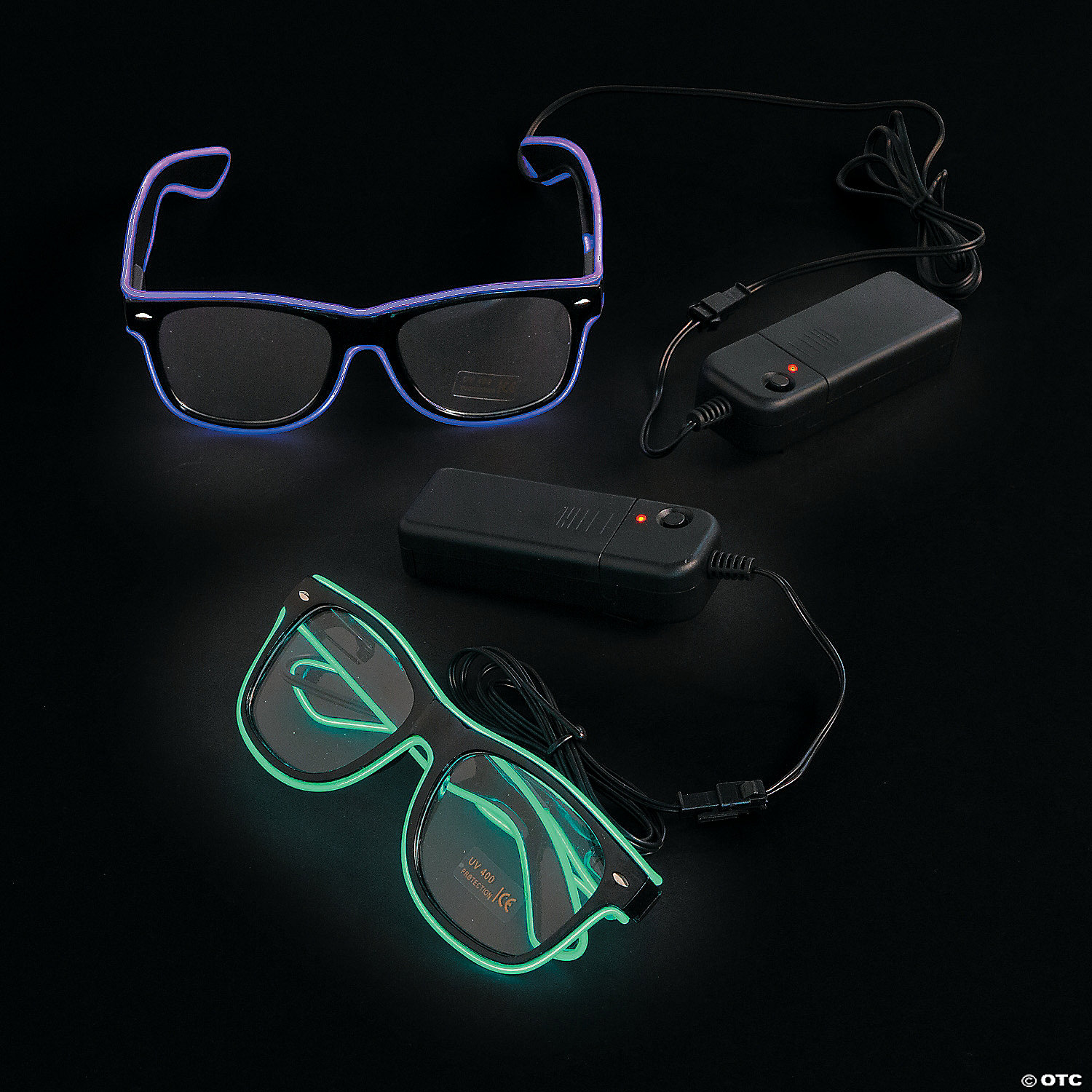 Adults LED Light-Up Neon Glasses