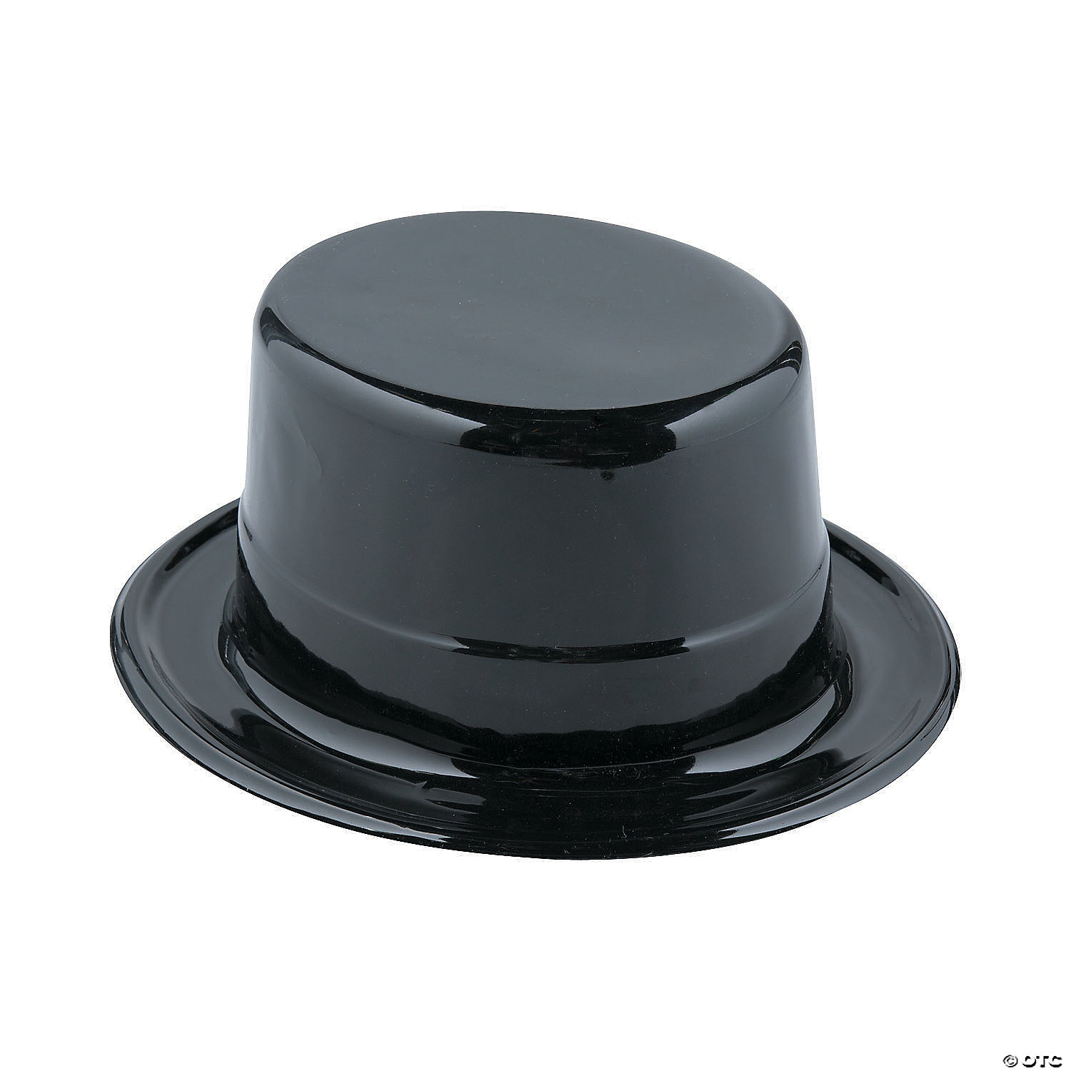 Adults Shiny Black Top Hat