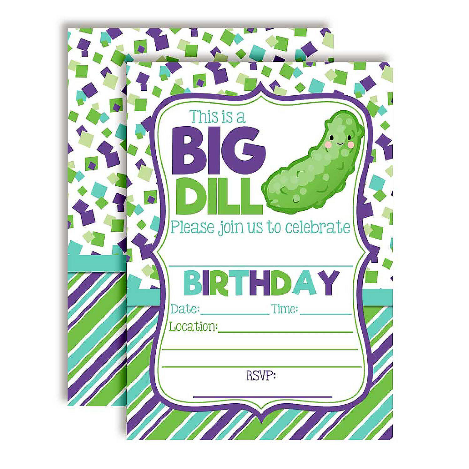 AmandaCreation Pickle Birthday Invites 40pc. | Oriental Trading