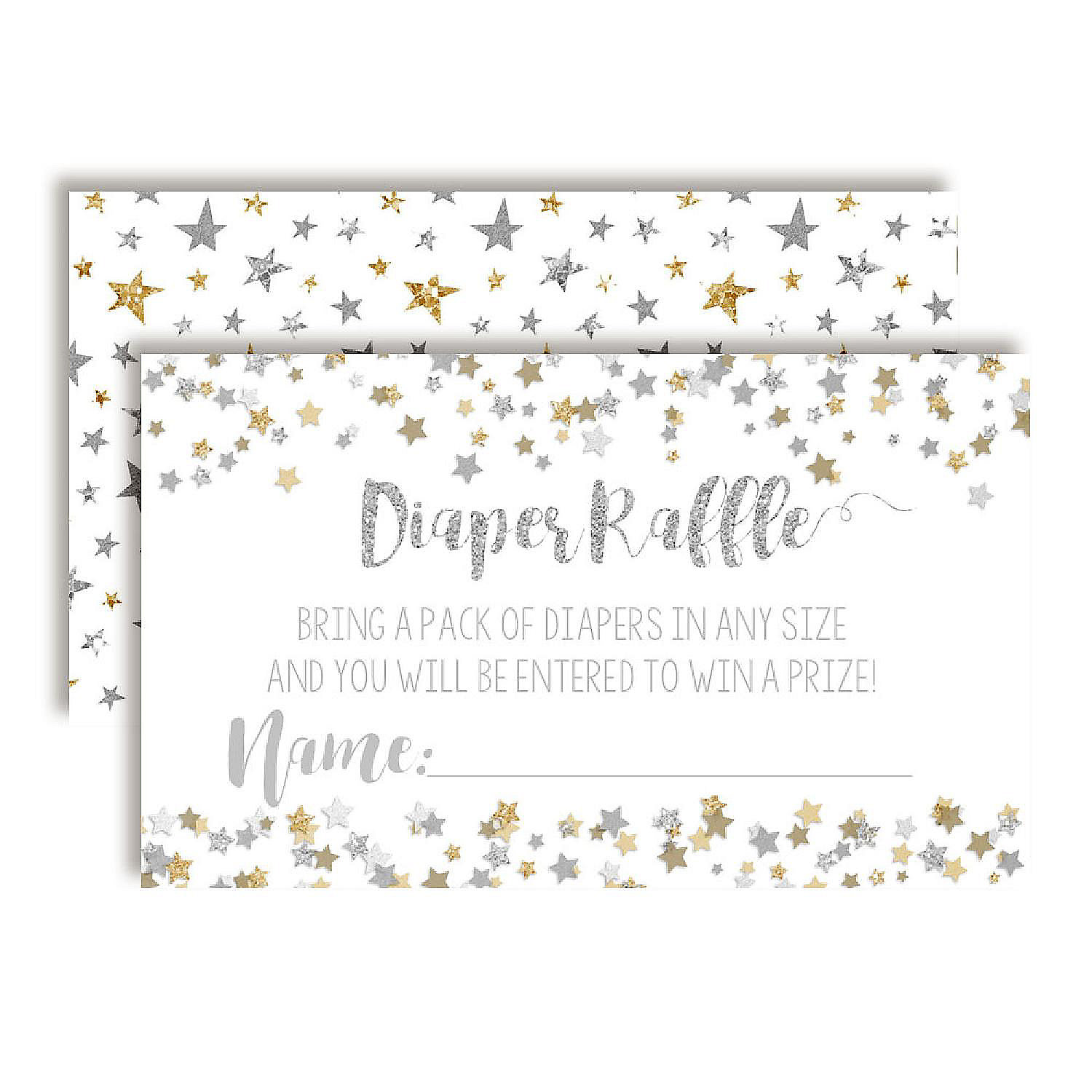 AmandaCreation Twinkle Neutral Diaper Raffle 20pc. | Oriental Trading