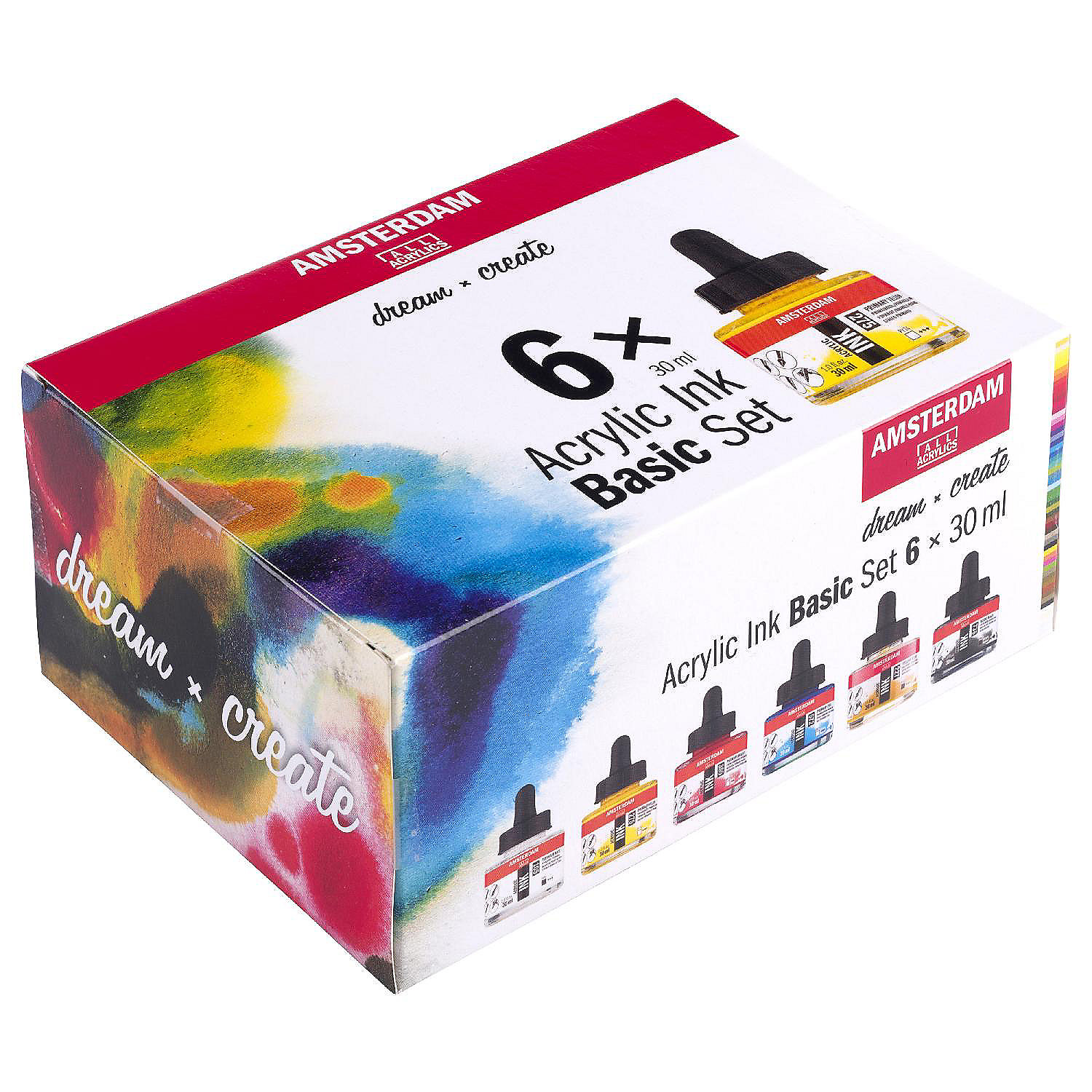 Amsterdam Acrylic Ink Set 30ml 6/Pkg-Basic | Oriental Trading