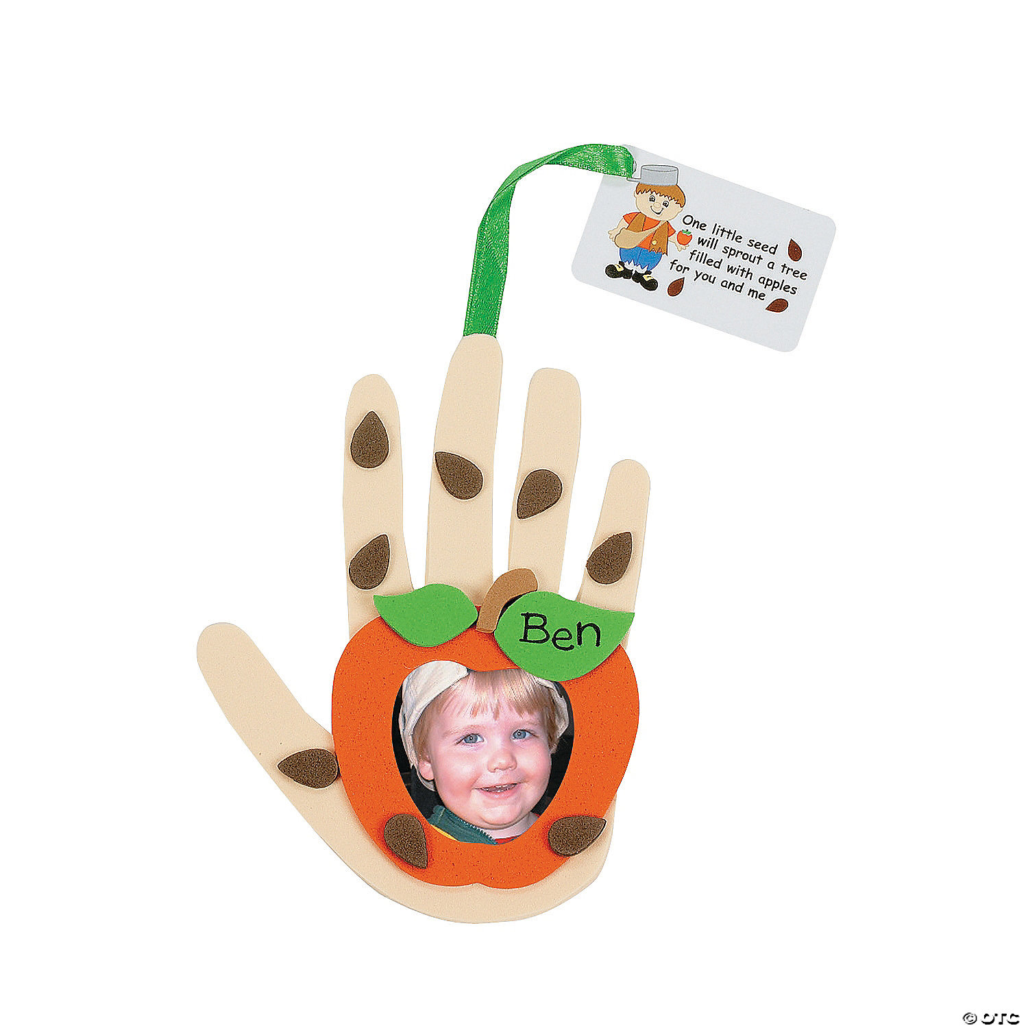 Apple Handprint Frame with Poem Craft Kit | Fun Express