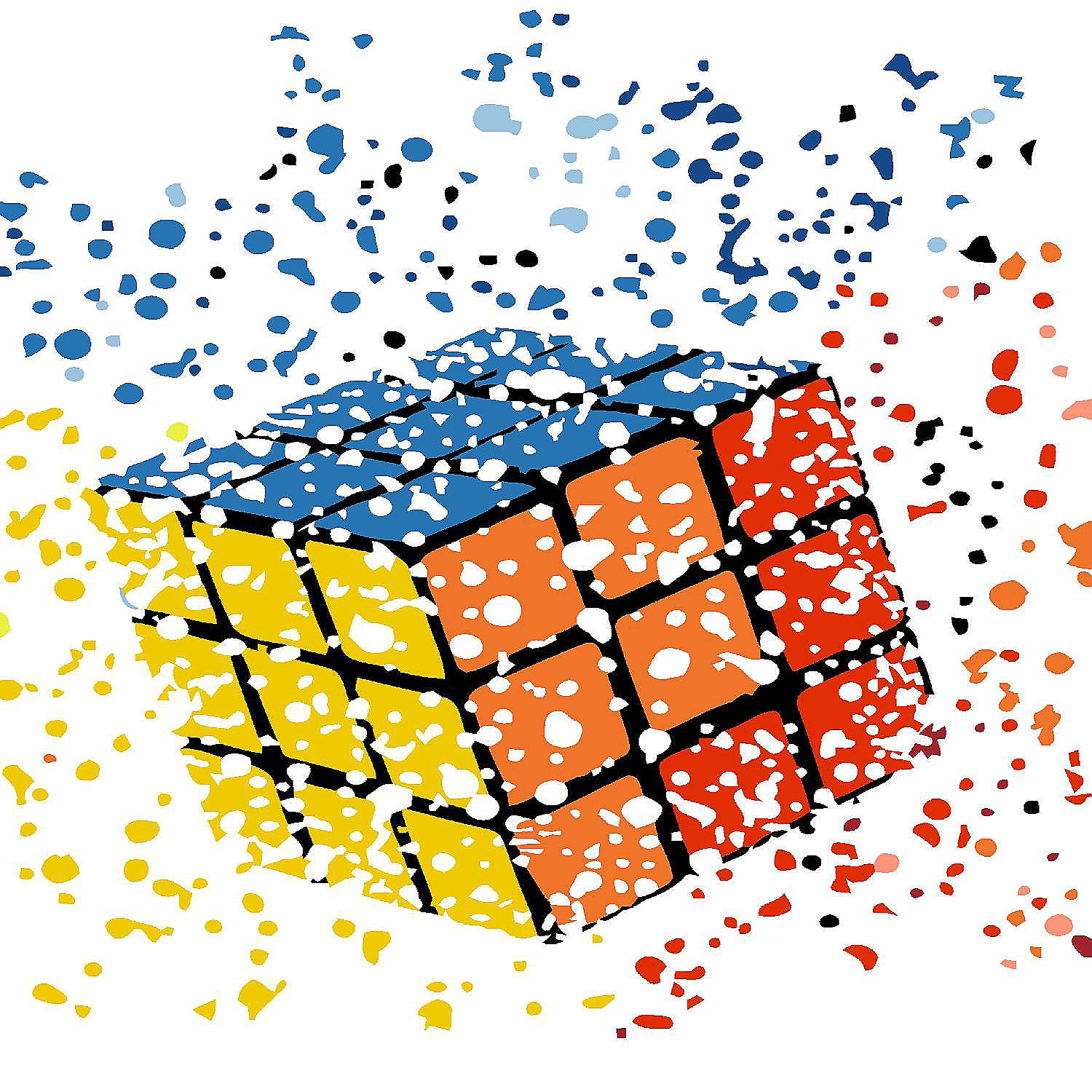 Artwille DIY Paint by Numbers - Rubik's Cube | Oriental Trading